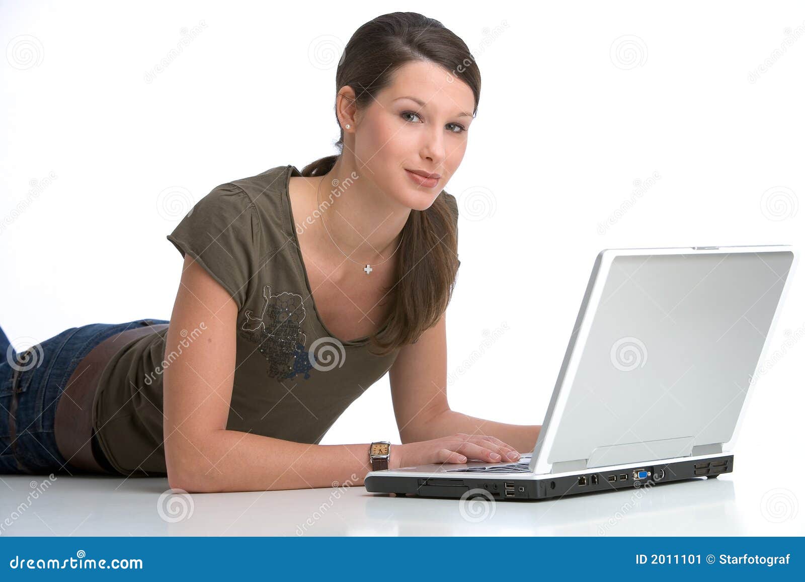 Working on laptop stock image. Image of happy, connect - 2011101