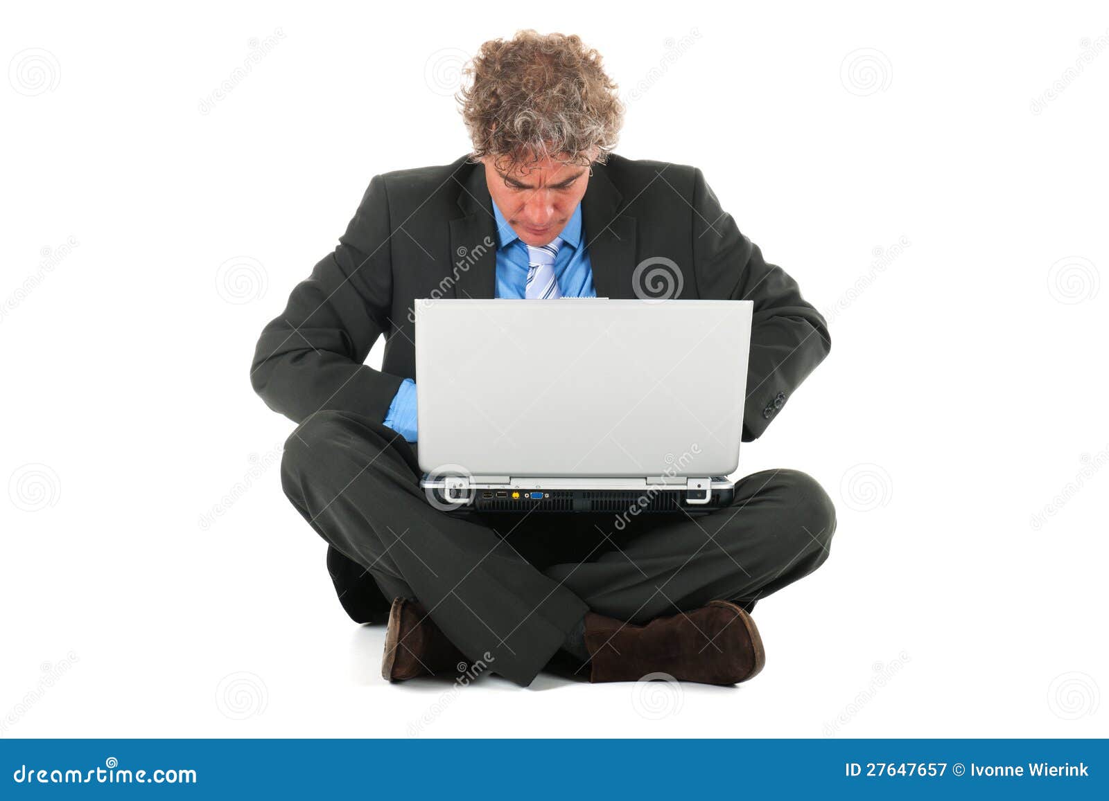 Working with laptop stock image. Image of sitting, business - 27647657