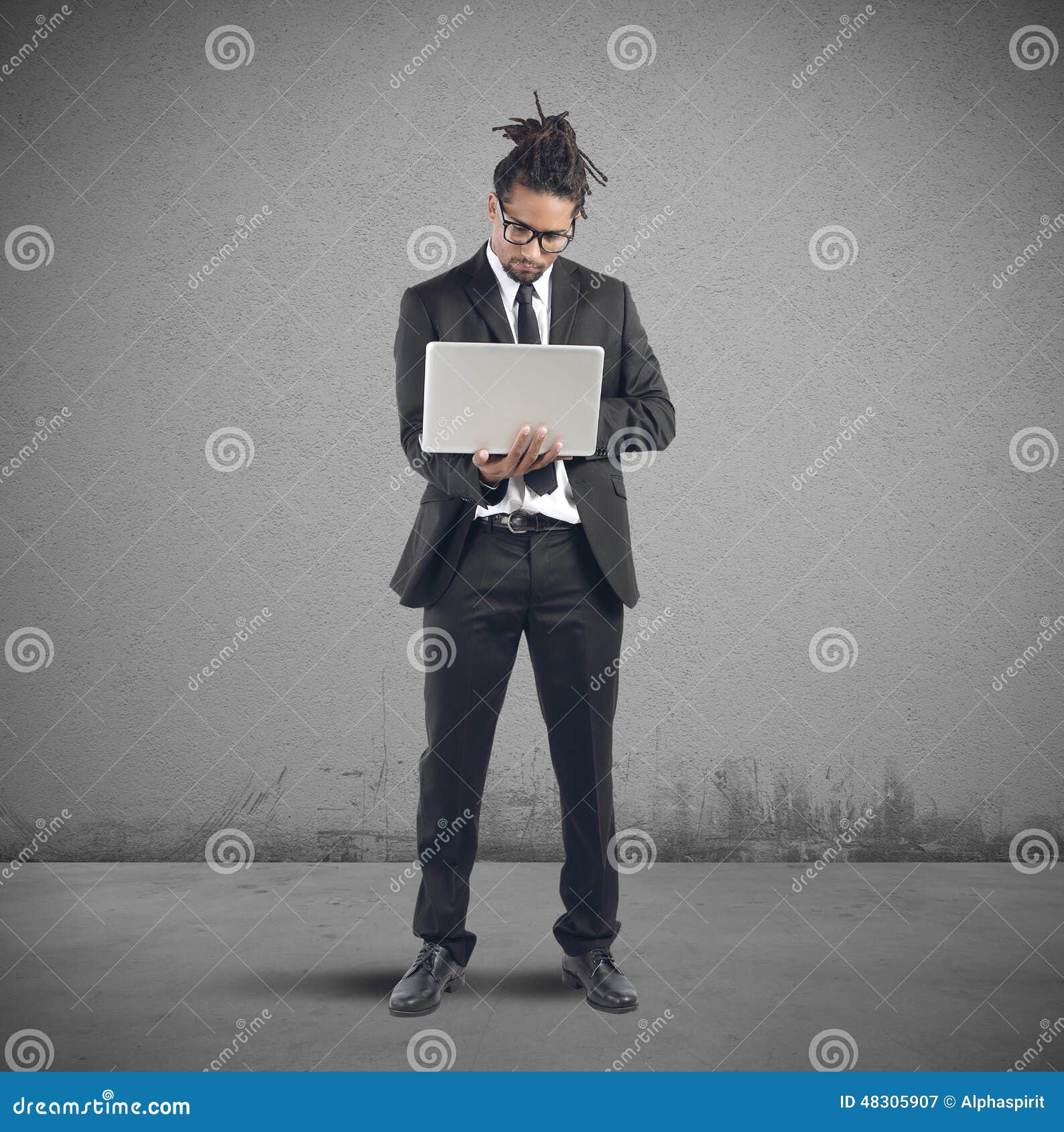 Working with laptop stock image. Image of occupation - 48305907