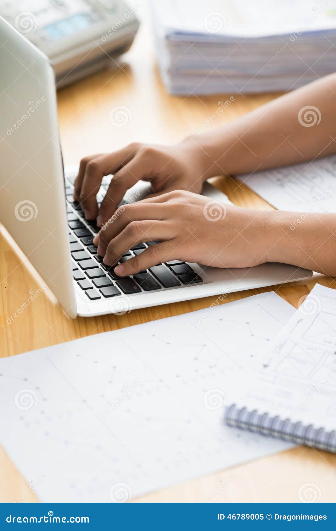 Working on laptop stock image. Image of occupation, corporate - 46789005