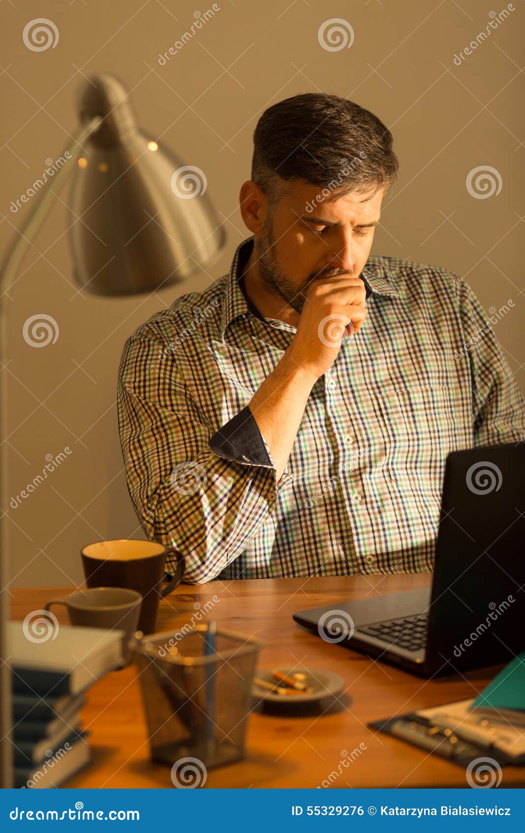 Working on late hours stock photo. Image of lamp, overworked - 55329276