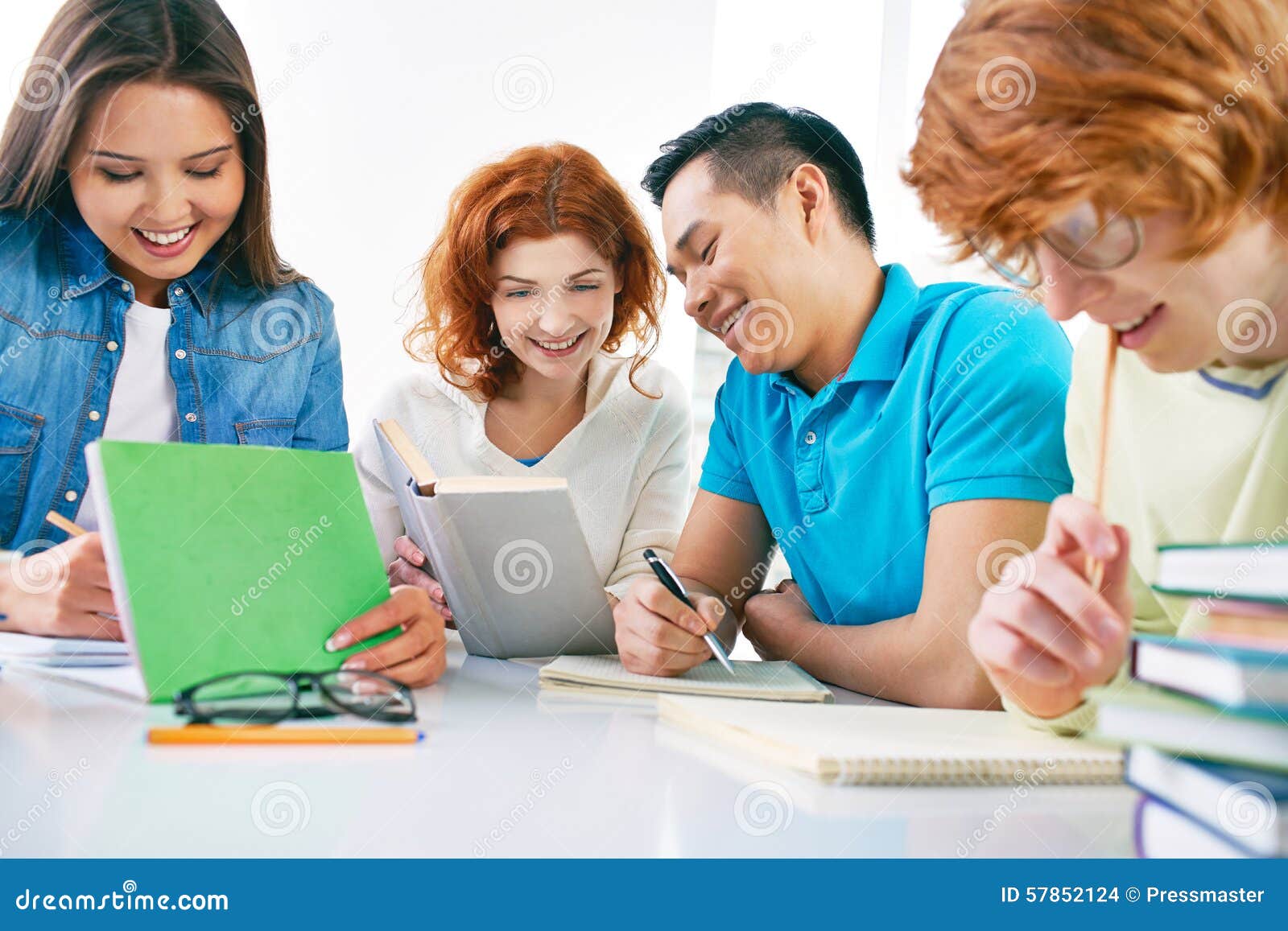 Working at lesson stock photo. Image of academic, highschool - 57852124