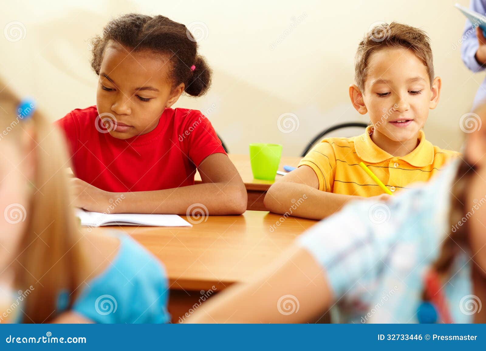 Working at lesson stock photo. Image of classroom, education - 32733446