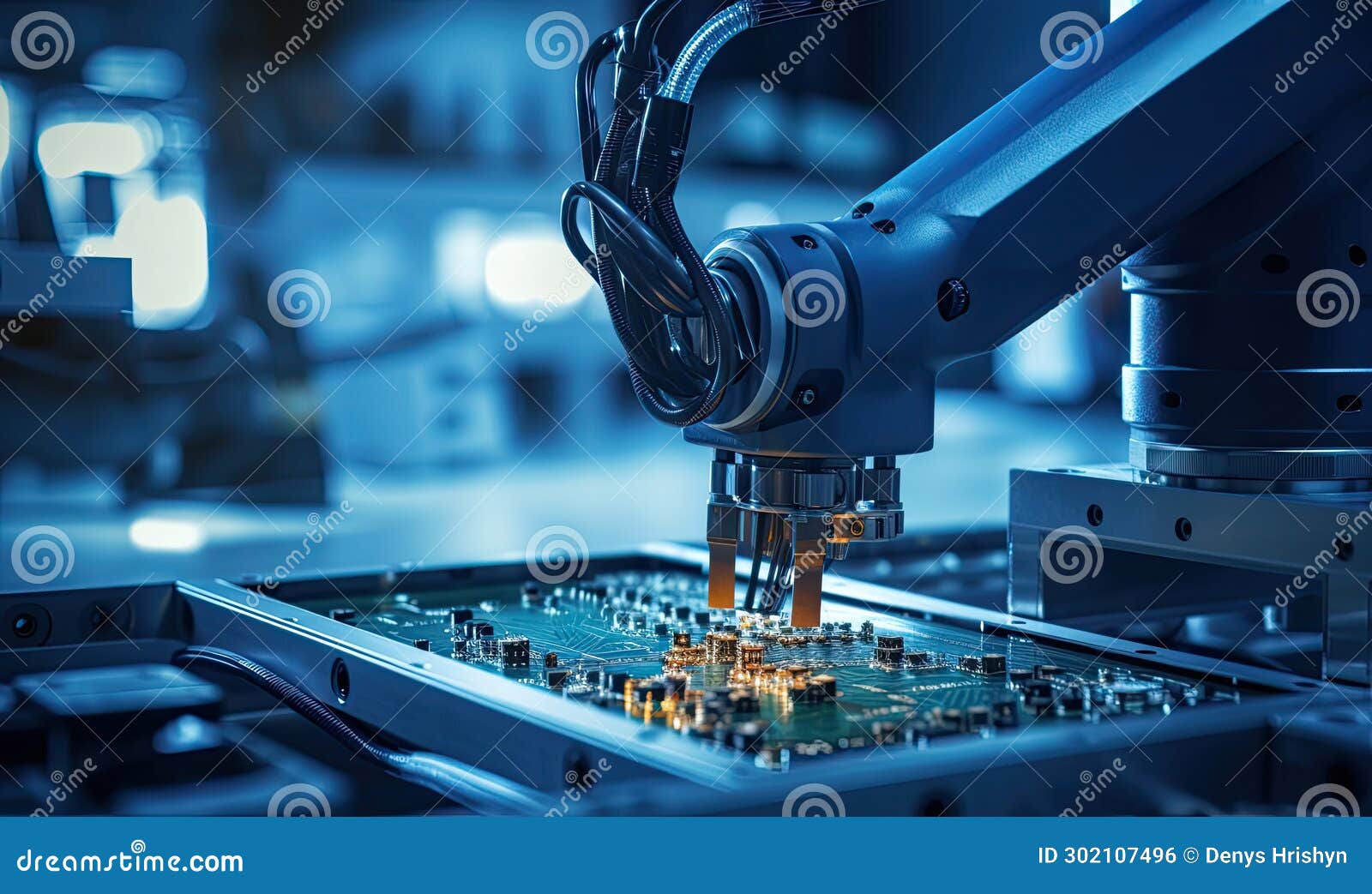 Working Machine Transforming Metal into a Masterpiece Stock ...