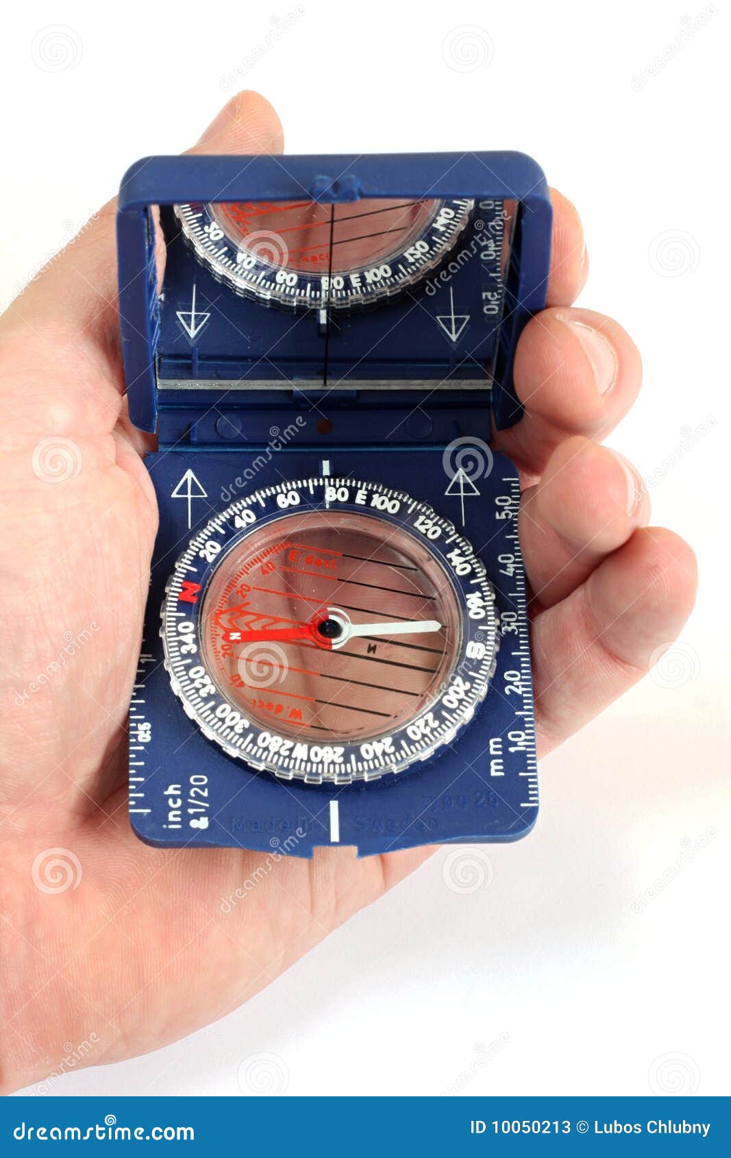 Working with the Magnetic Compass Stock Image - Image of determining ...