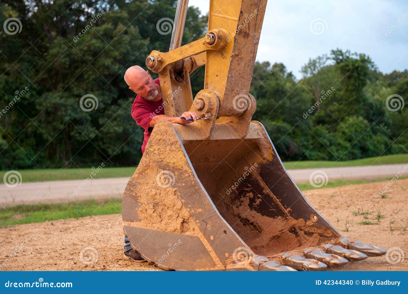 Working Man stock photo. Image of repairing, machinery - 42344340