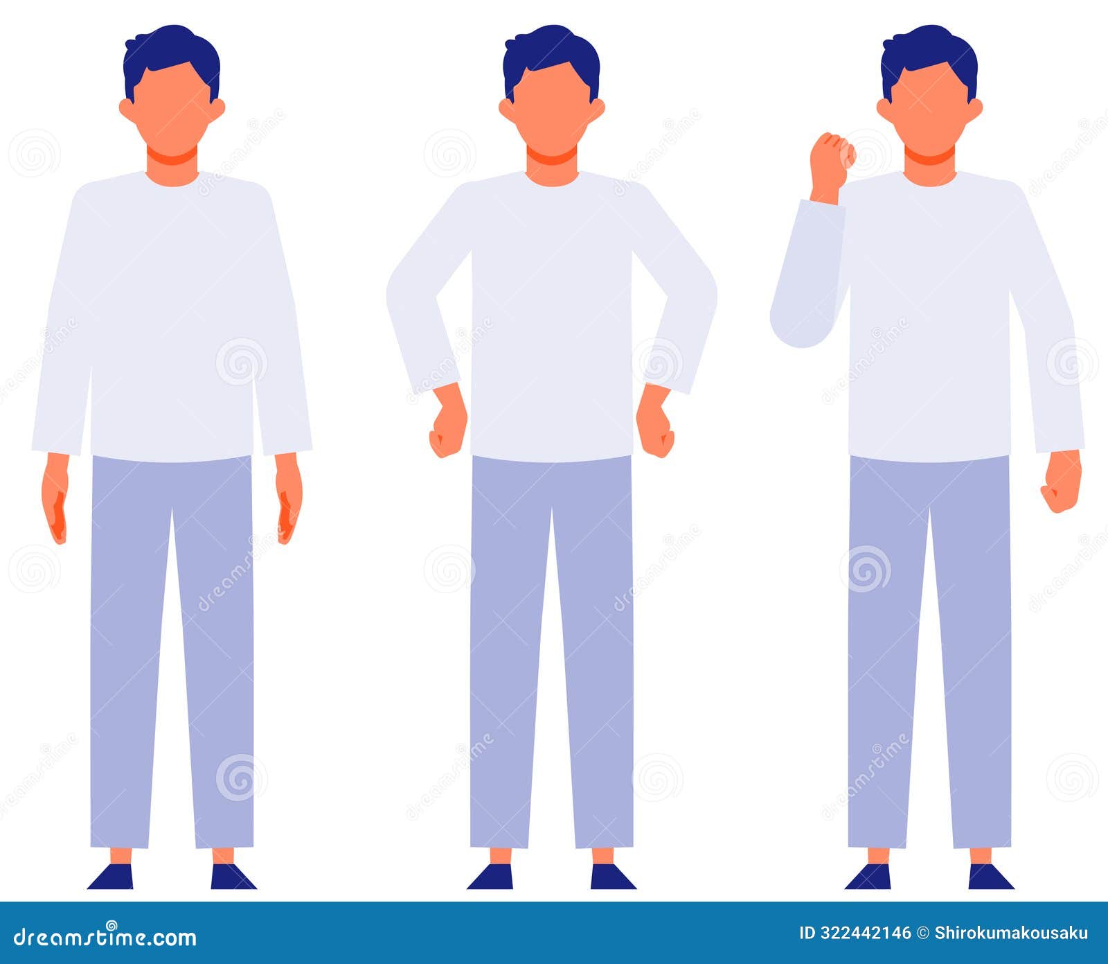 Working Man. Concept for Problem Solving. Man Cartoon Character. People ...