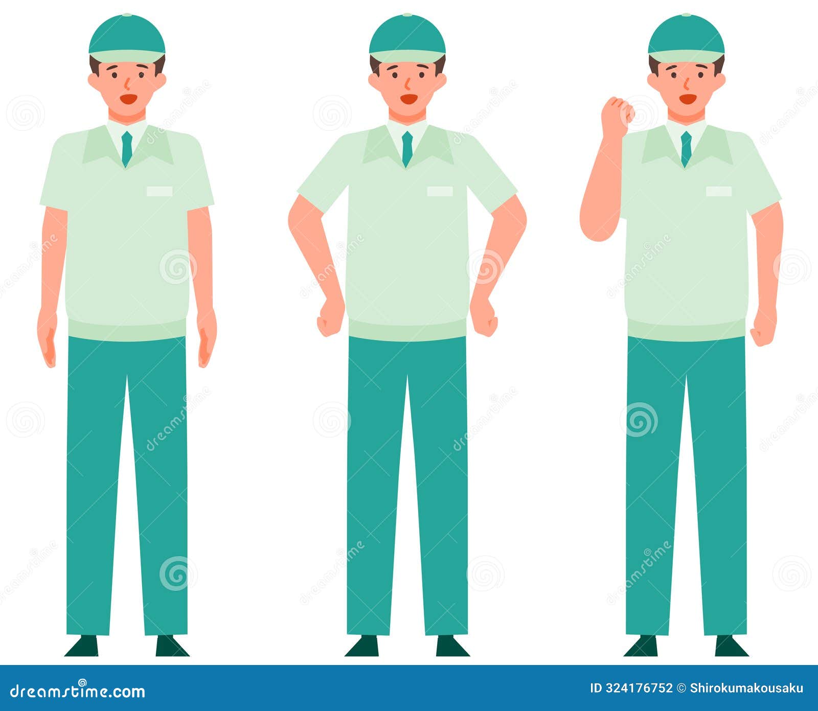 Working Man. Concept for Problem Solving. Man Cartoon Character. People ...