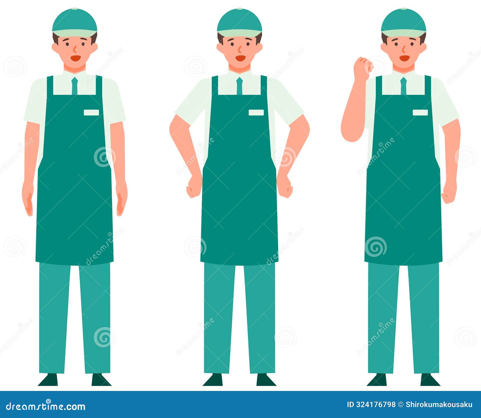 Working Man. Concept for Problem Solving. Man Cartoon Character. People ...