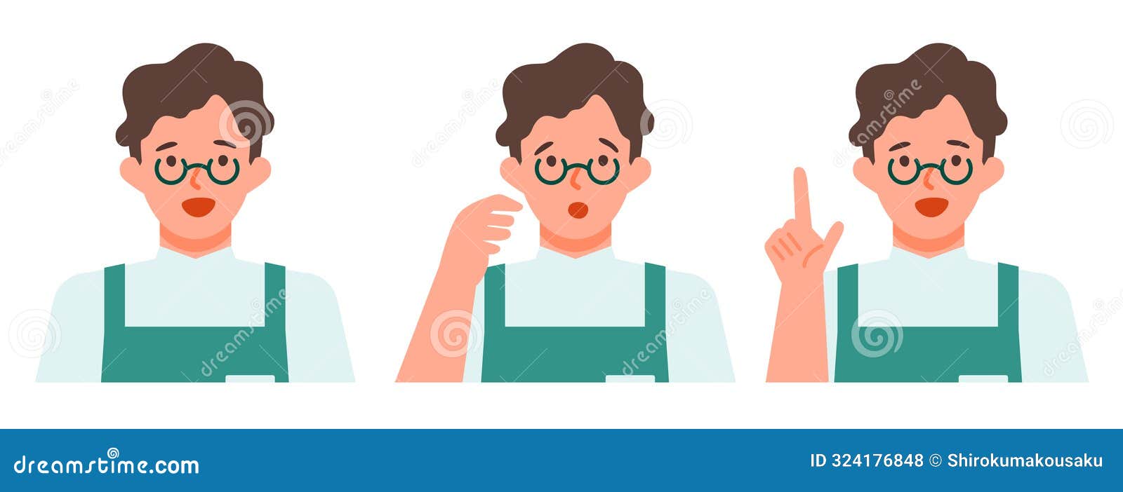 Working Man. Concept for Problem Solving. Man Cartoon Character. People ...