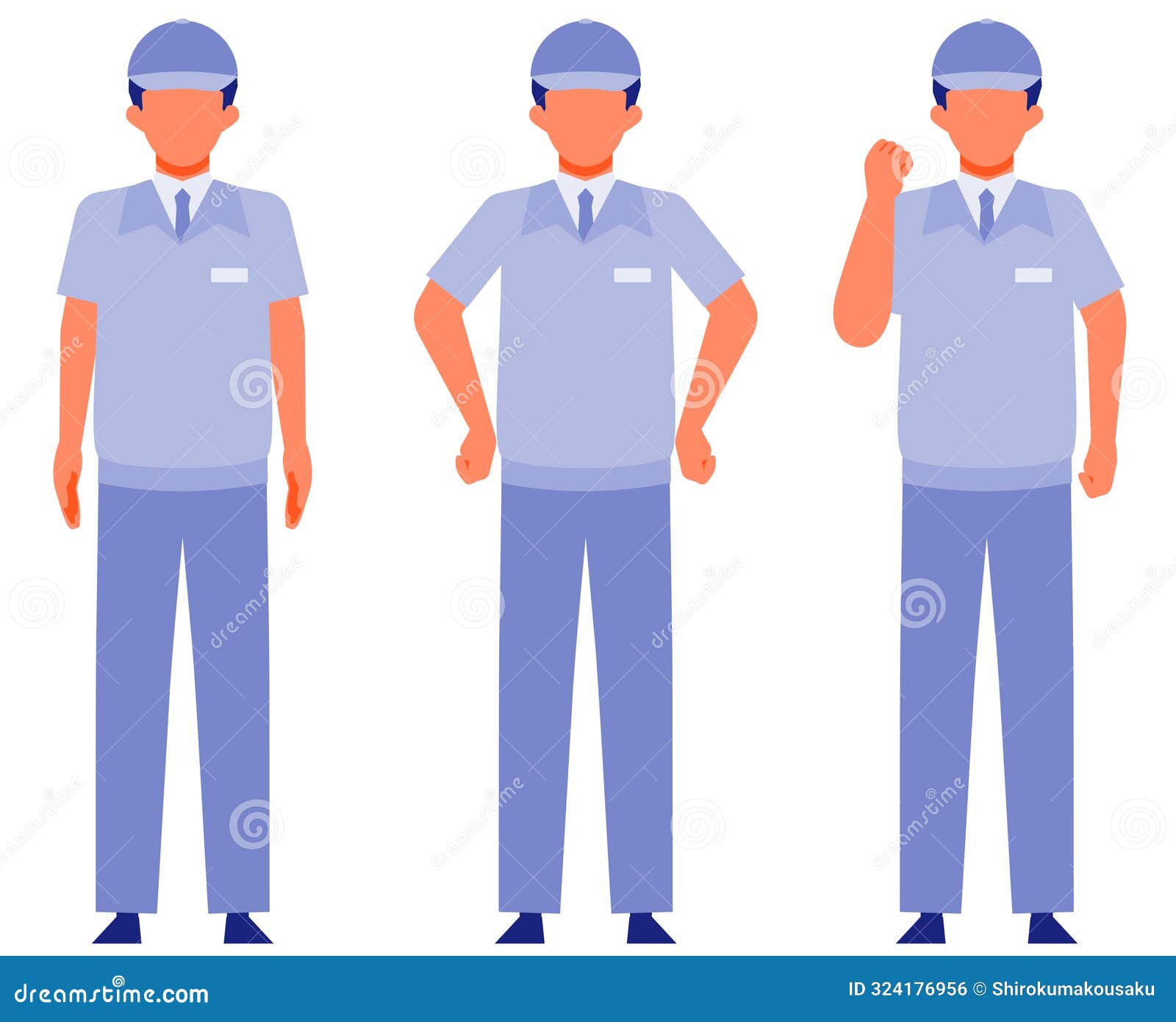 Working Man. Concept for Problem Solving. Man Cartoon Character. People ...