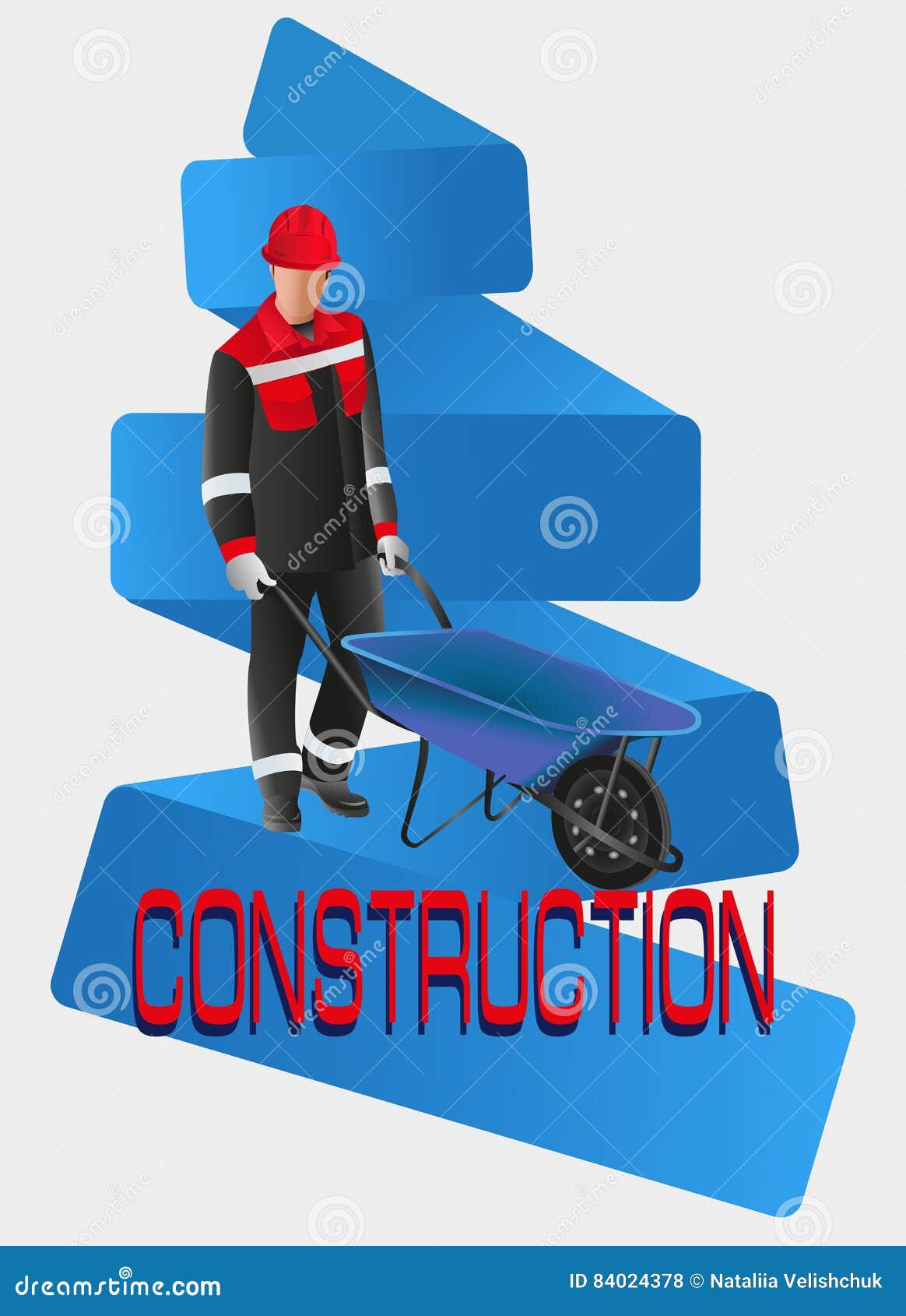 Working man. CONSTRUCTION stock vector. Illustration of profession ...