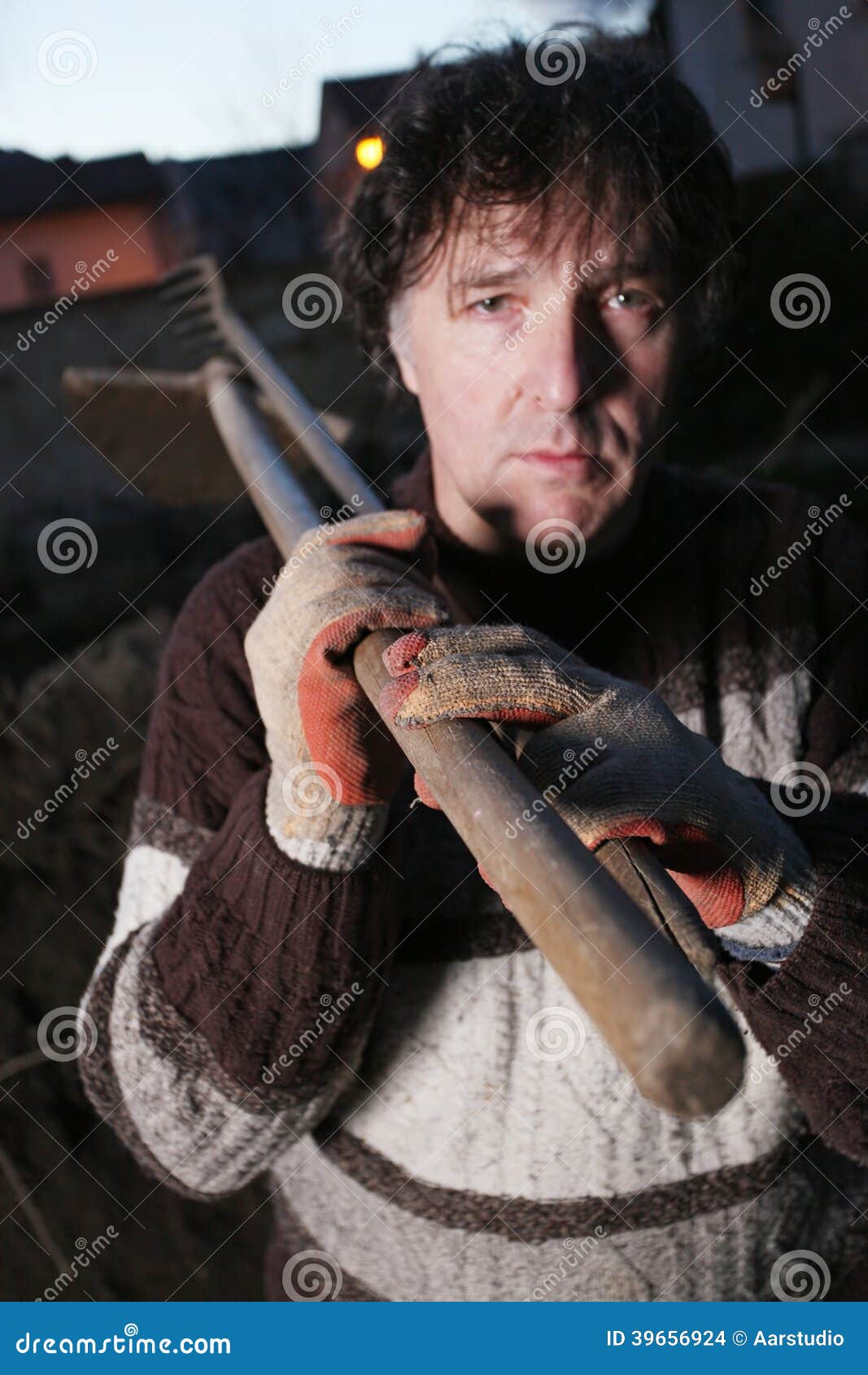Working man s portrait stock photo. Image of contrast - 39656924