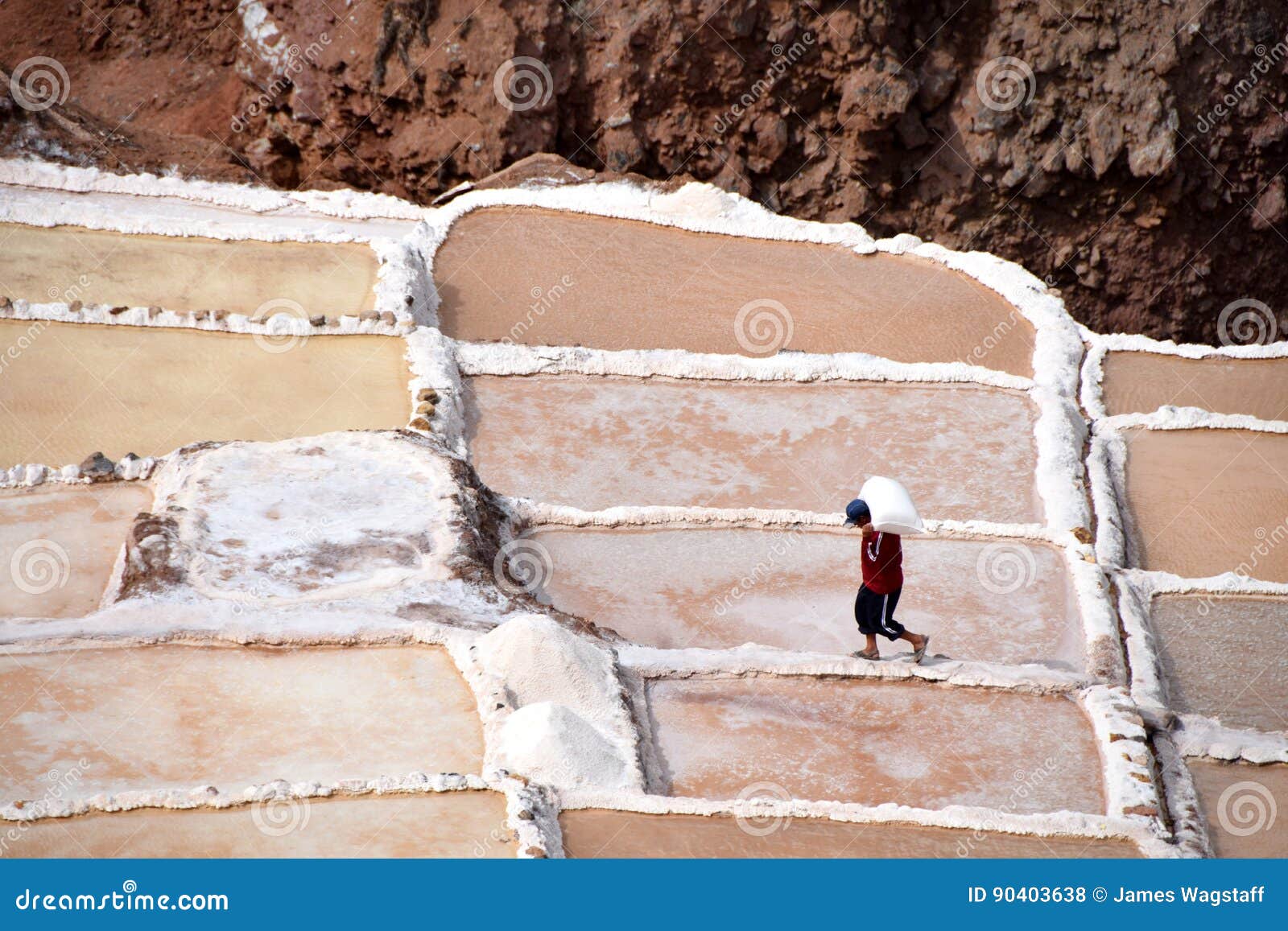 Working on the Maras Salt Mines Editorial Stock Photo - Image of ...