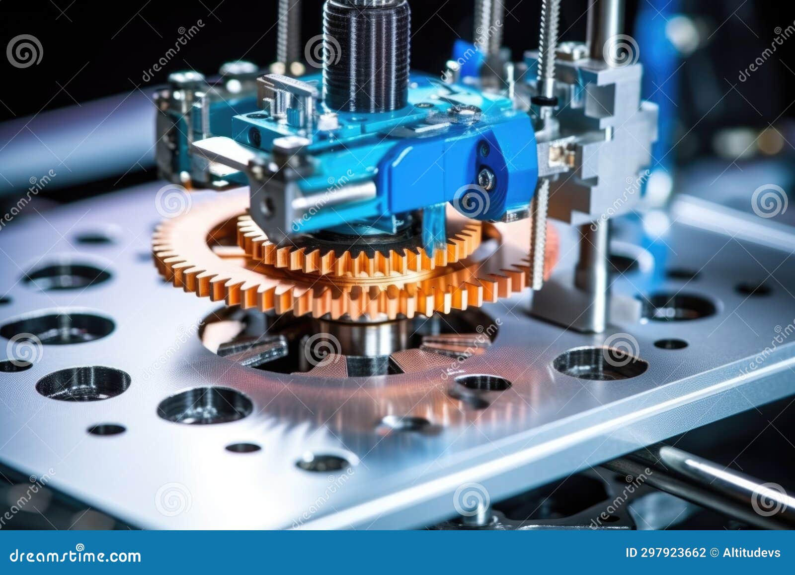 Working Mechanism of Fdm 3d Printer Displaying Gears Stock Photo ...