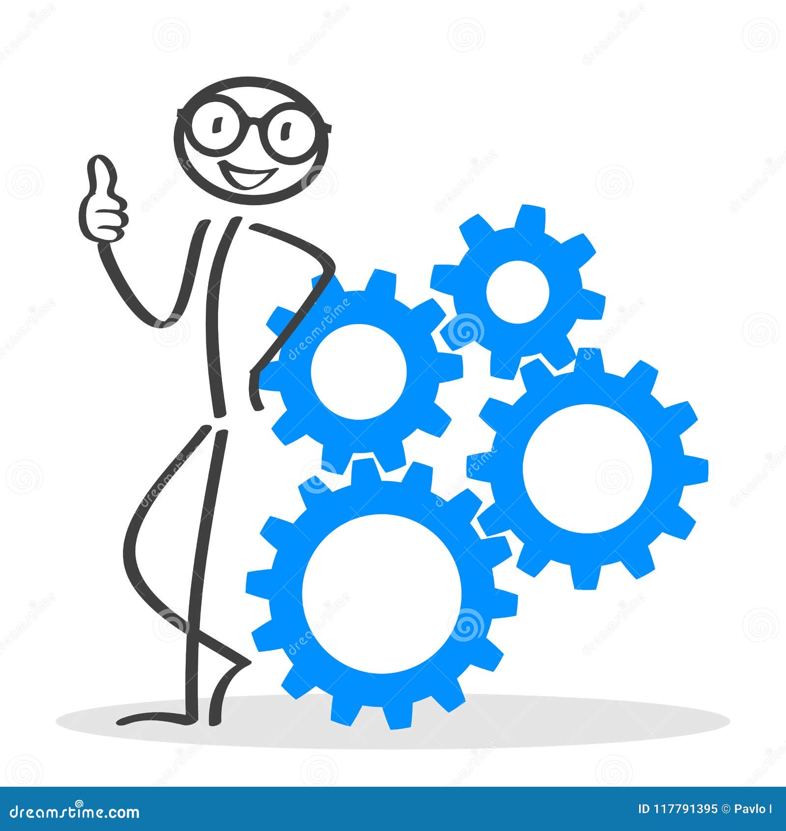 Working Mechanism - Progress Stock Illustration - Illustration of ...