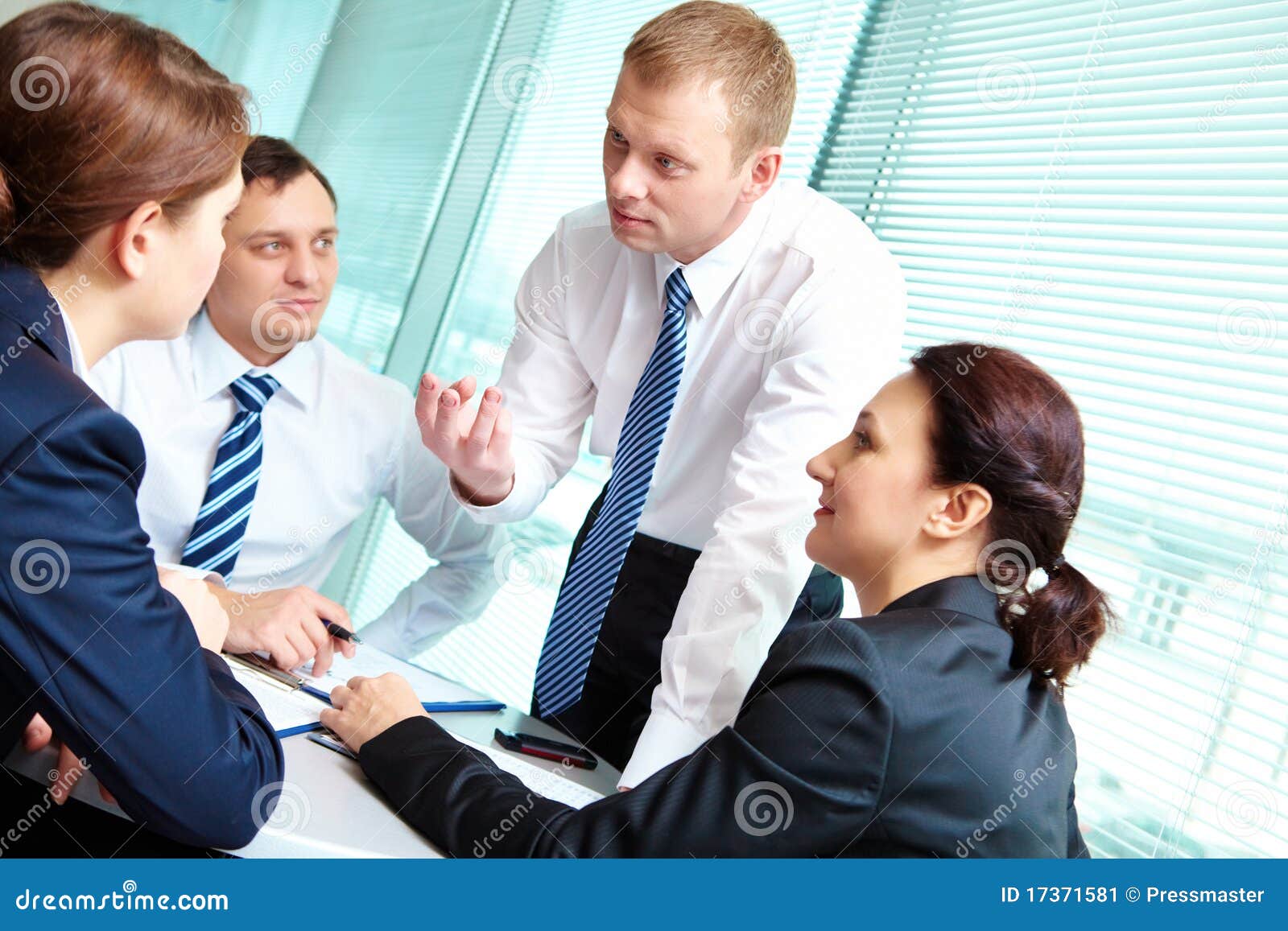 Working meeting stock image. Image of office, businessman - 17371581