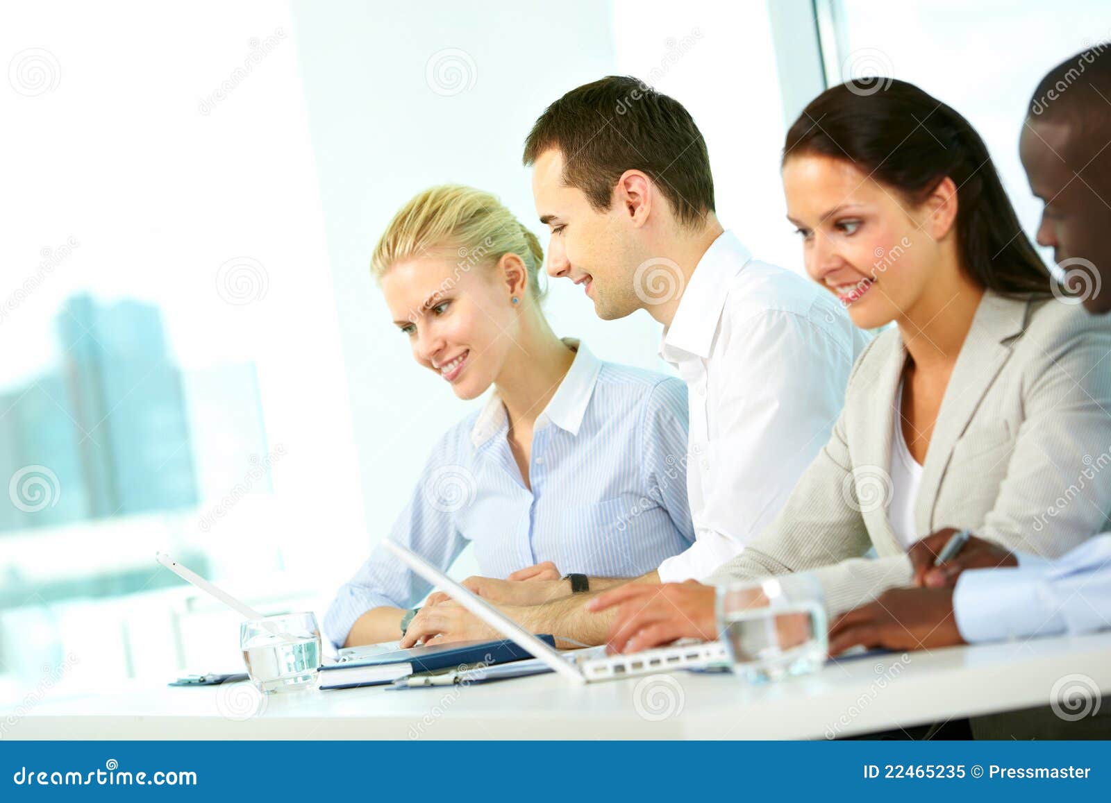 Working at meeting stock image. Image of communication - 22465235