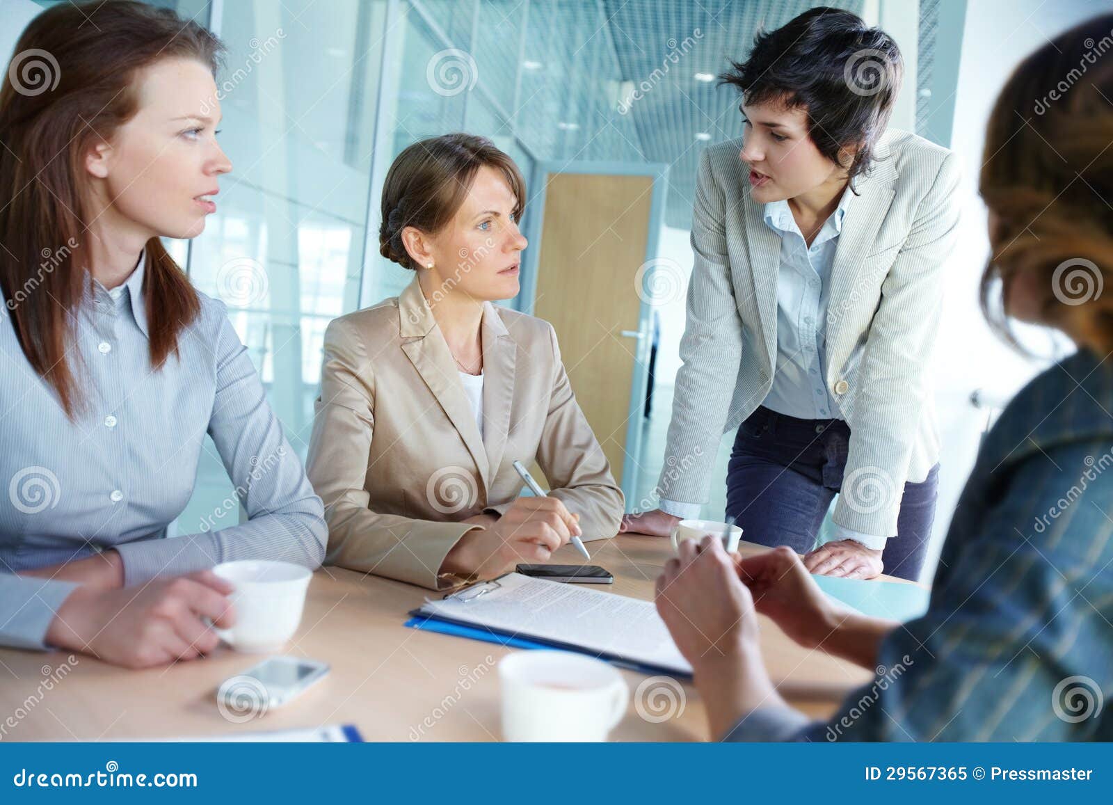 Working meeting stock image. Image of businesspeople - 29567365