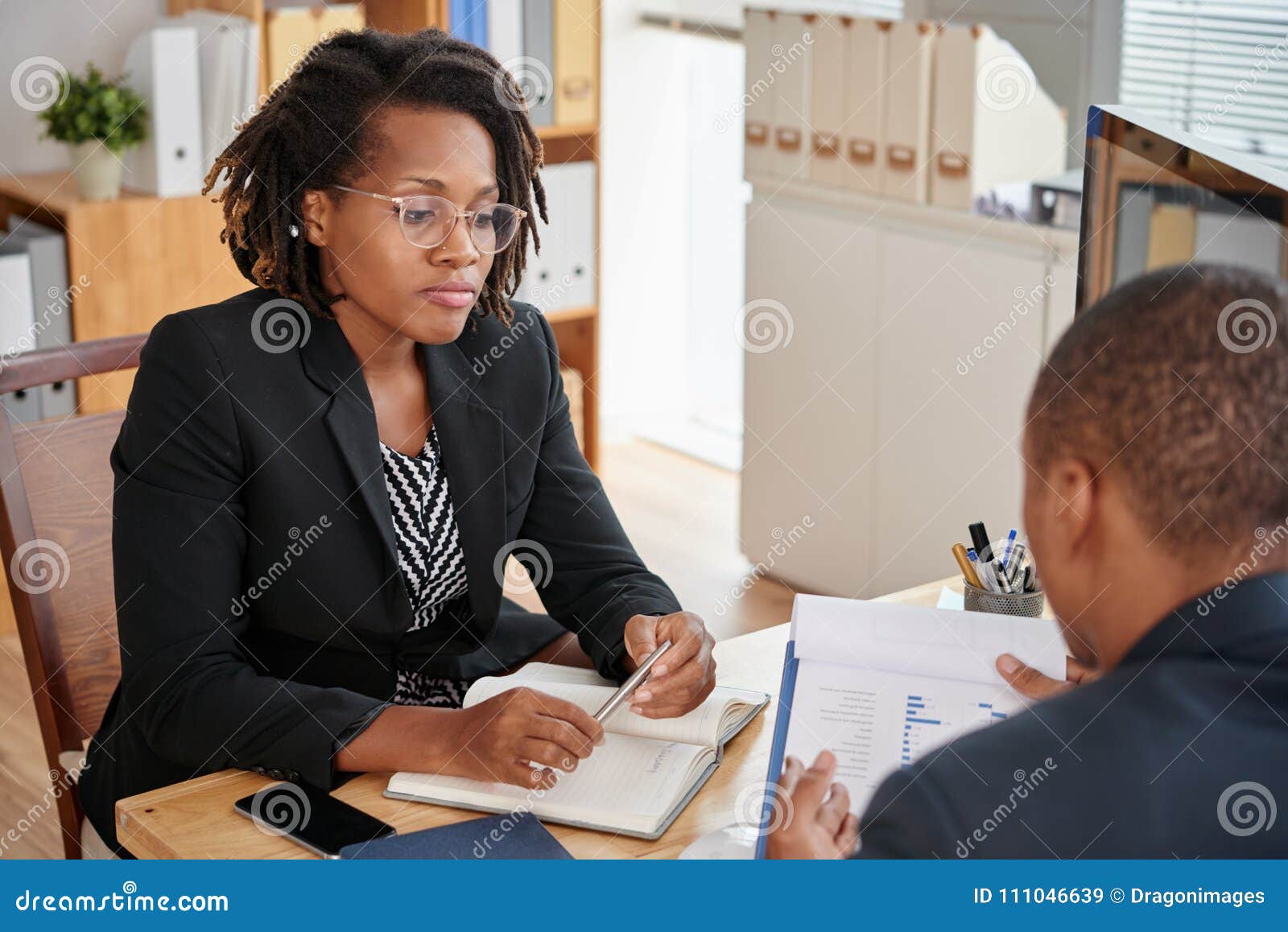 Working Meeting of Financial Managers Stock Image - Image of project ...