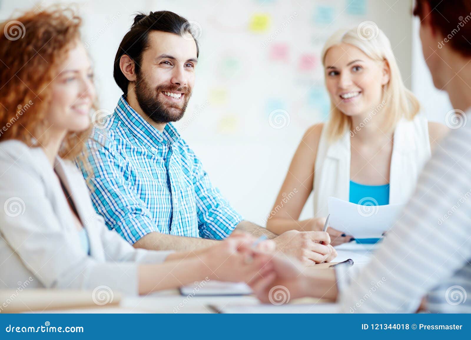 Working Meeting of Managers Stock Photo - Image of adult, planning ...