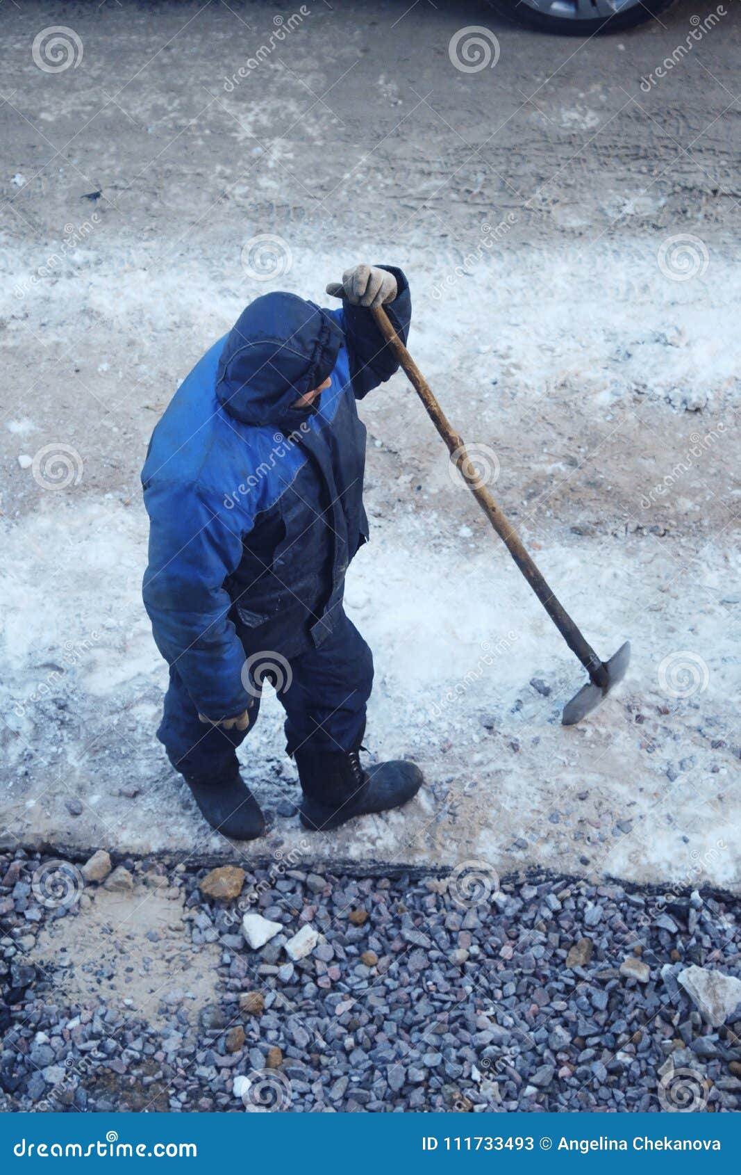 Working Men in the Form of Standing Around a Sand Pit Editorial Stock ...