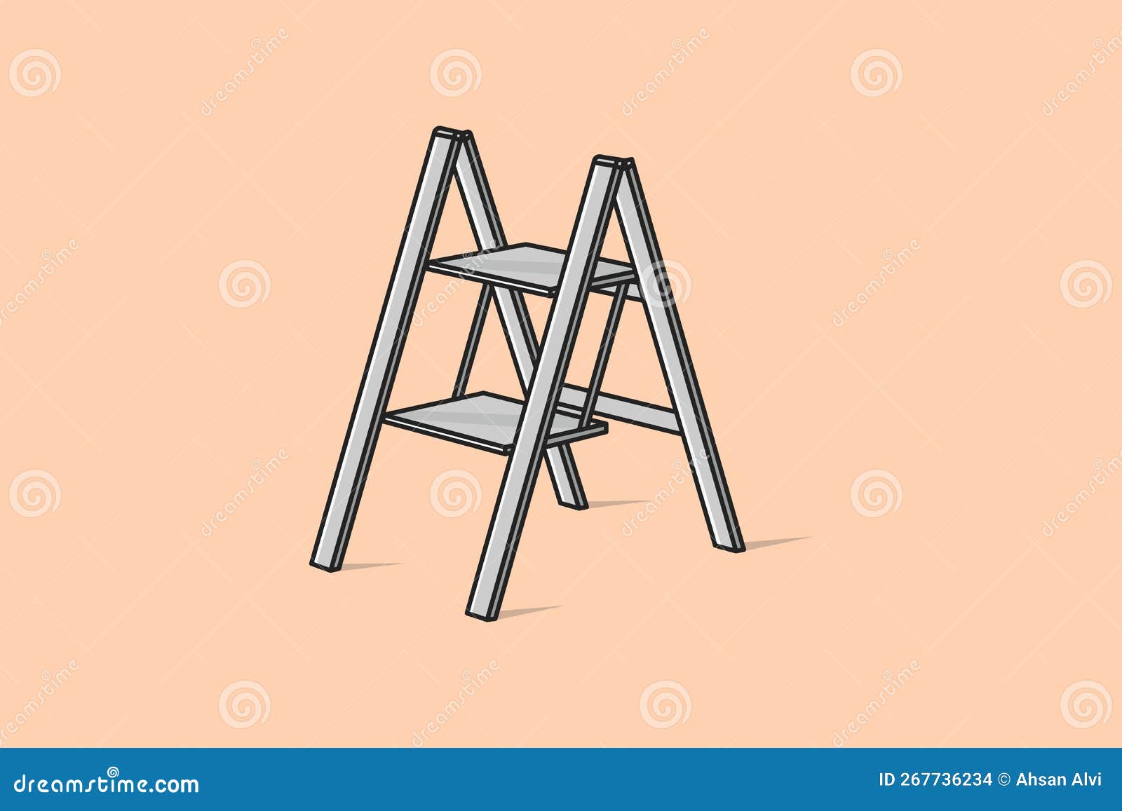 Step Ladders Vector Illustration | CartoonDealer.com #16223536