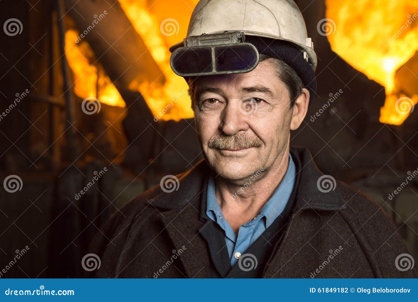 Working-Metallurgist stock photo. Image of iron, work - 61849182