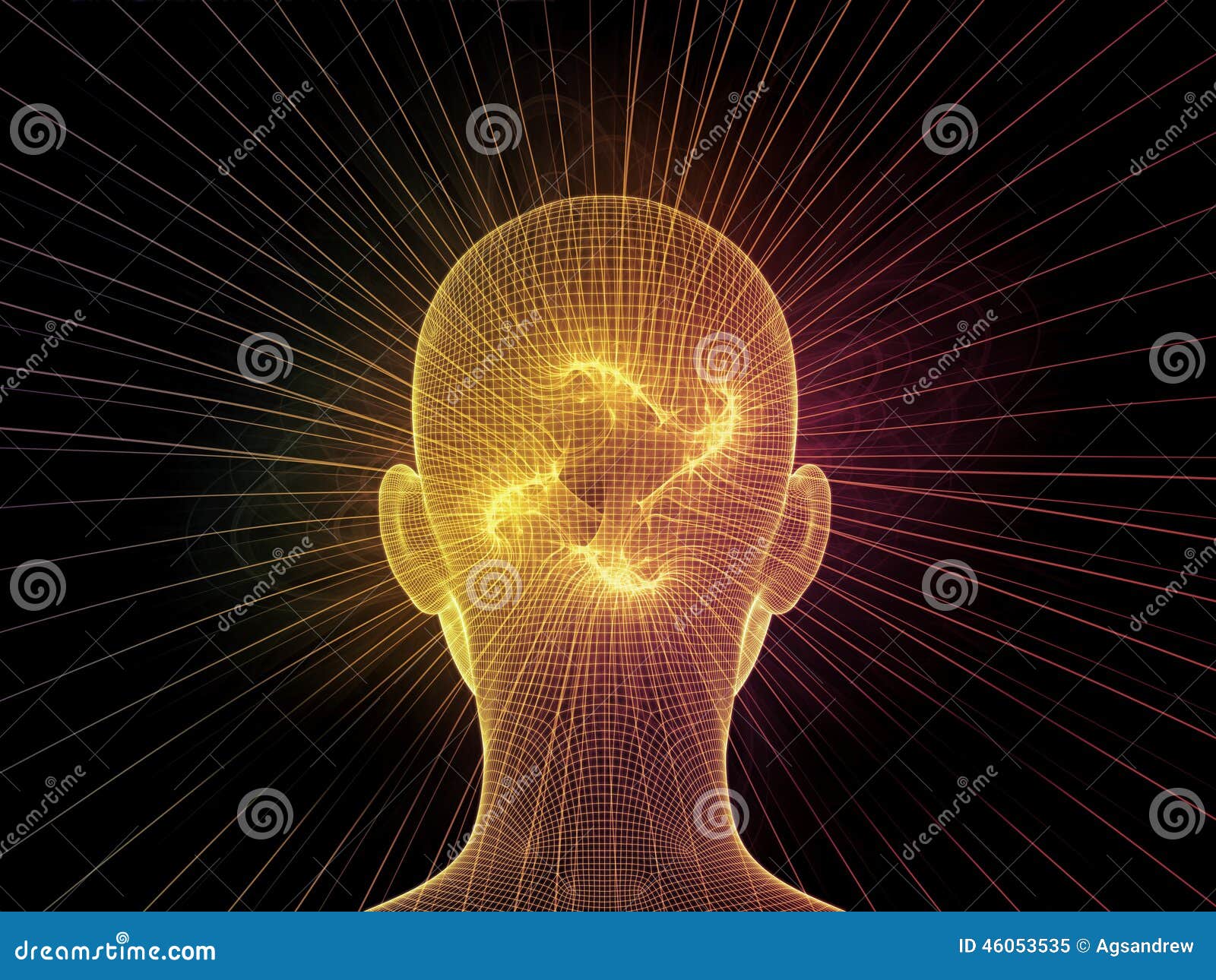 Working Mind stock illustration. Illustration of brain - 46053535