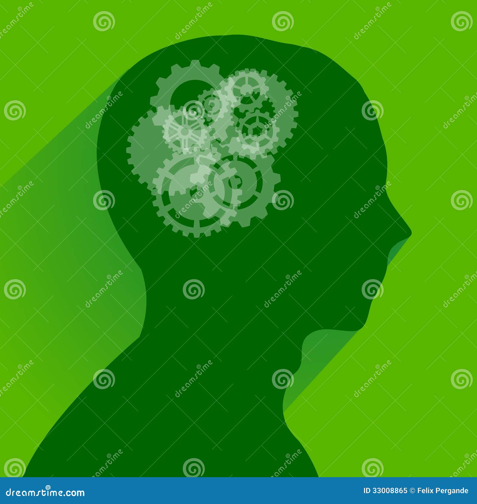Working mind stock vector. Illustration of background - 33008865