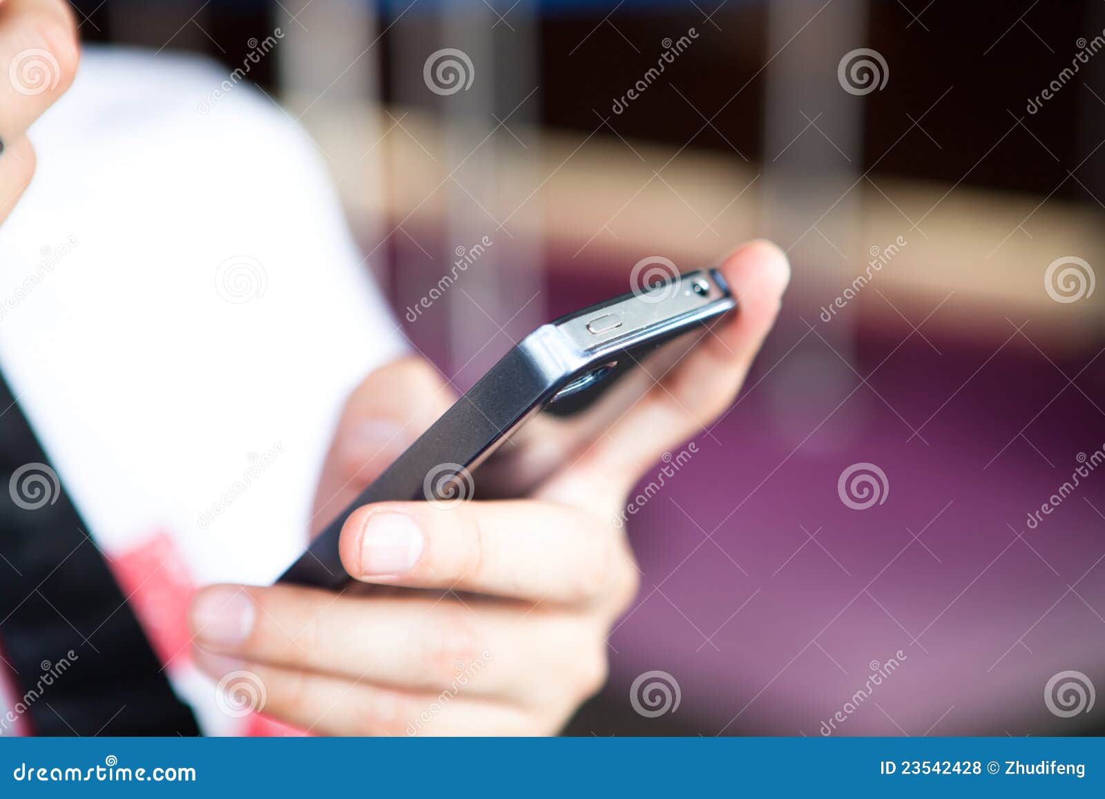 Working with mobile phone stock photo. Image of telephone - 23542428