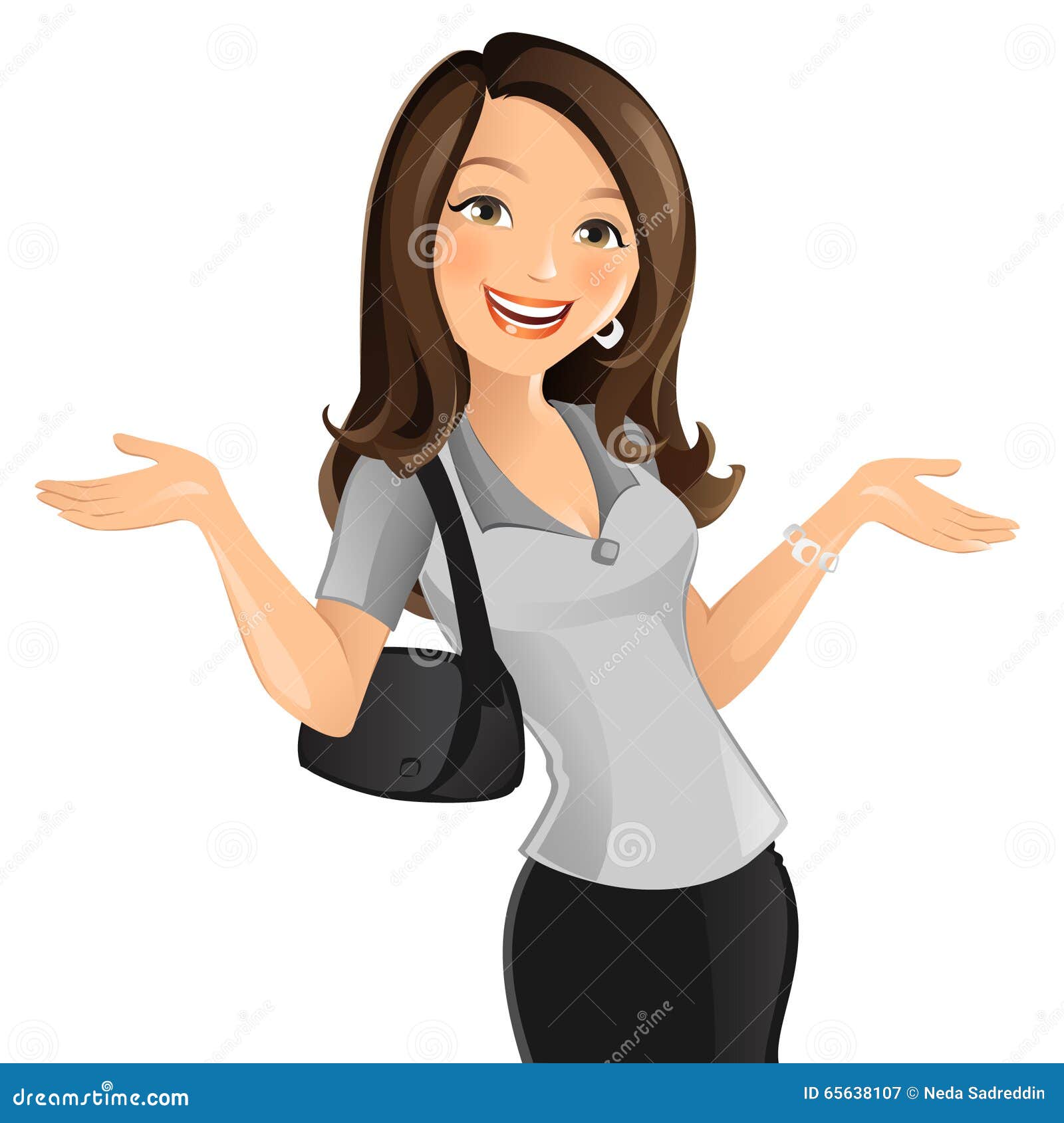Working Mom stock vector. Illustration of laughing, behaviour - 65638107