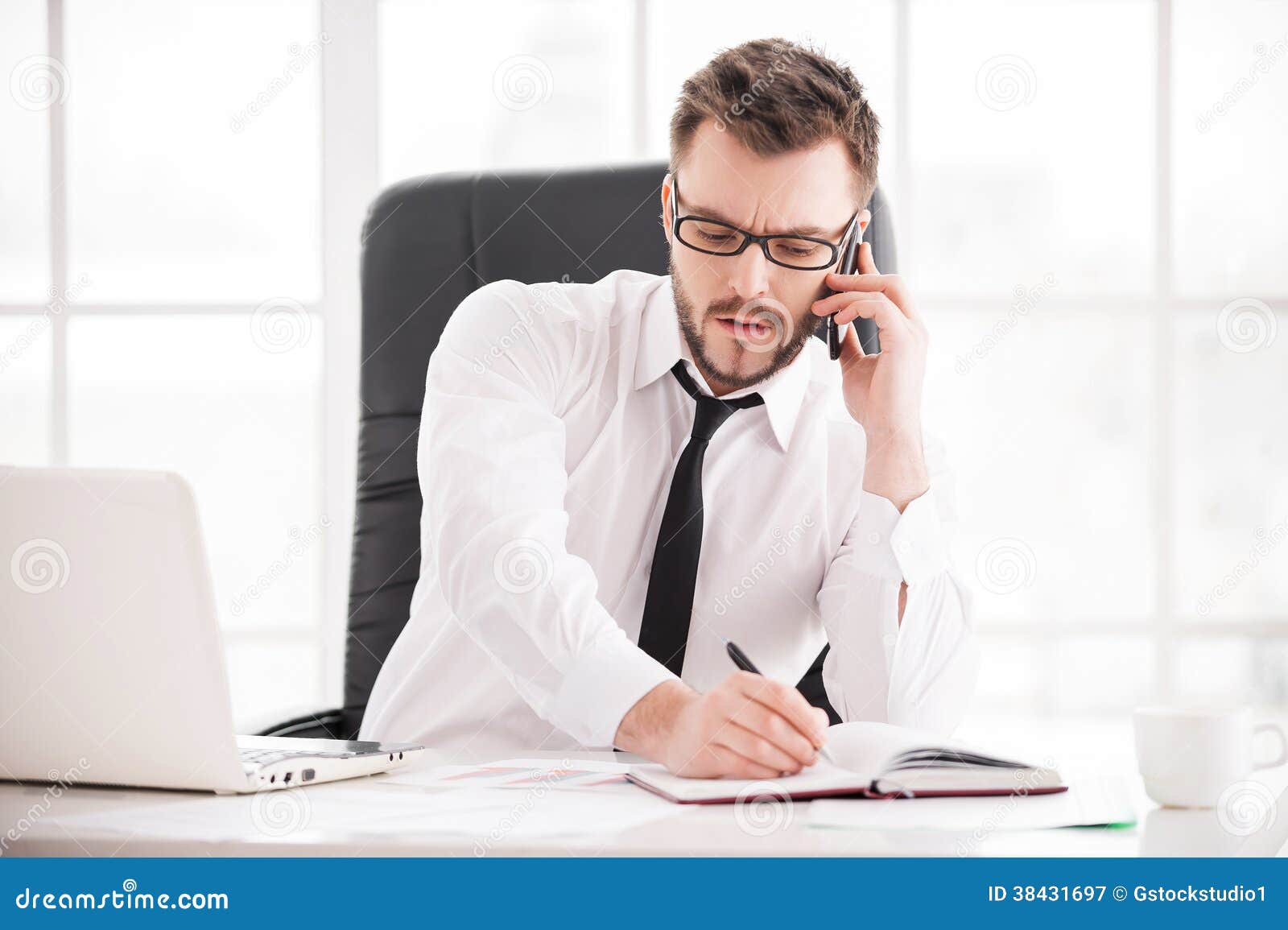Working moments. stock image. Image of collar, person - 38431697