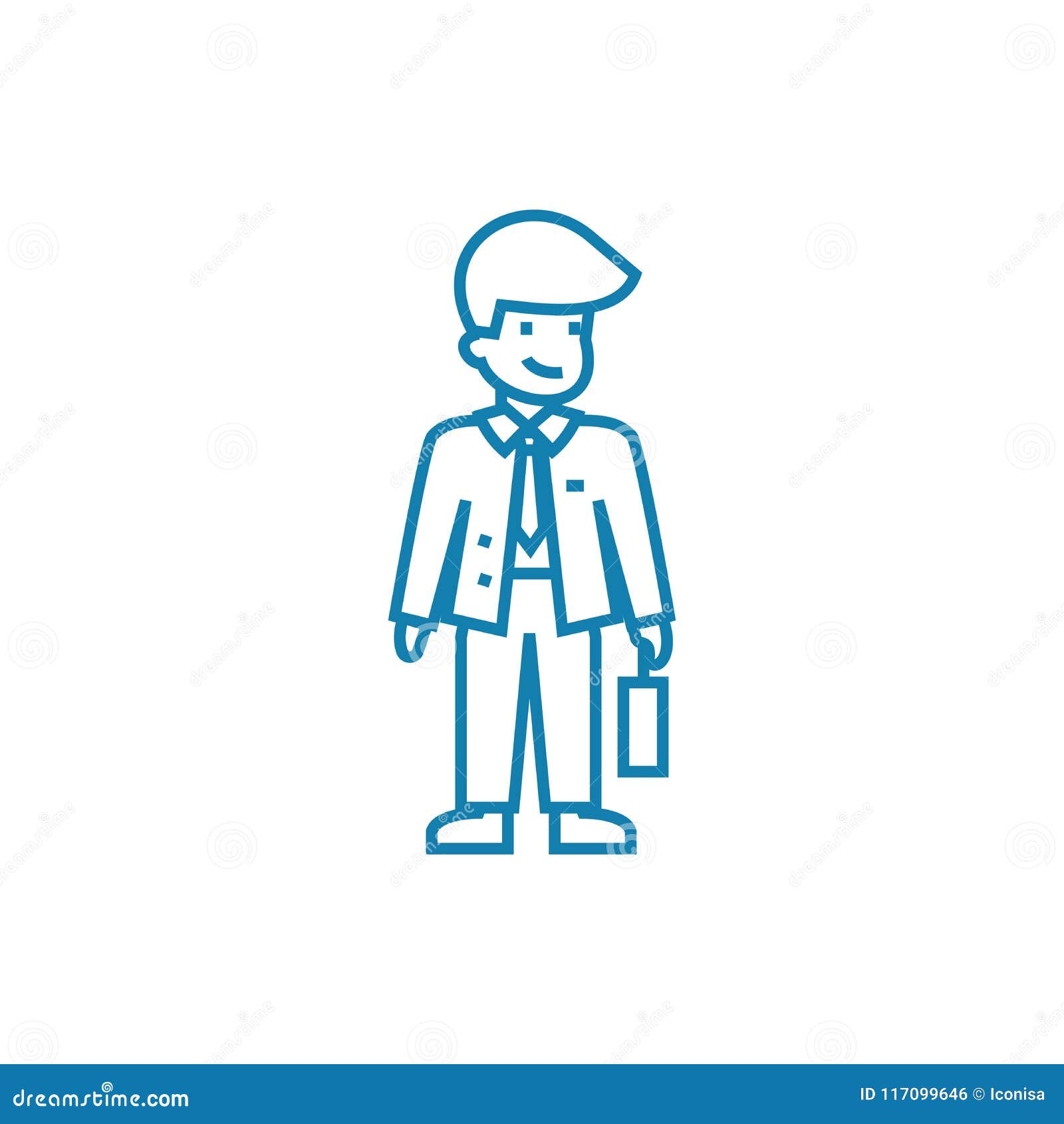 Working Mood Linear Icon Concept. Working Mood Line Vector Sign, Symbol ...