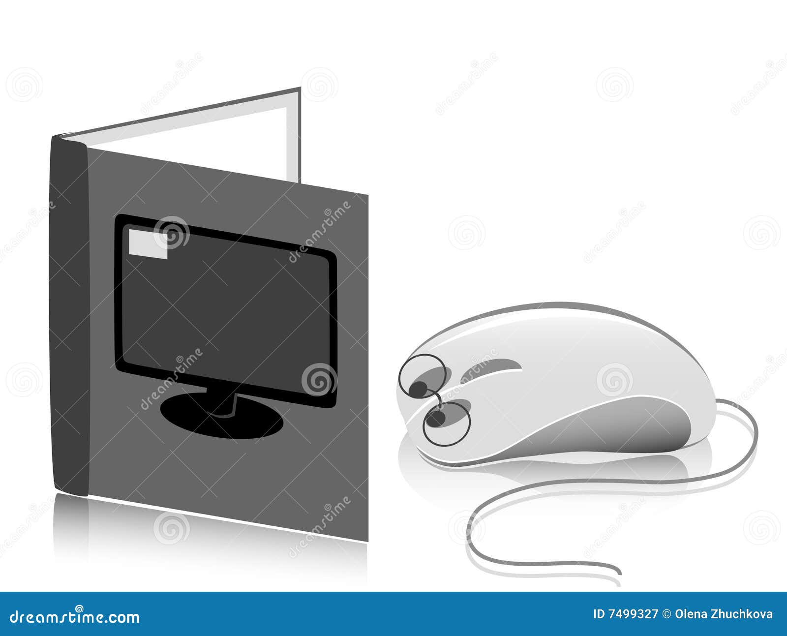 Working mouse stock vector. Illustration of learn, equipment - 7499327