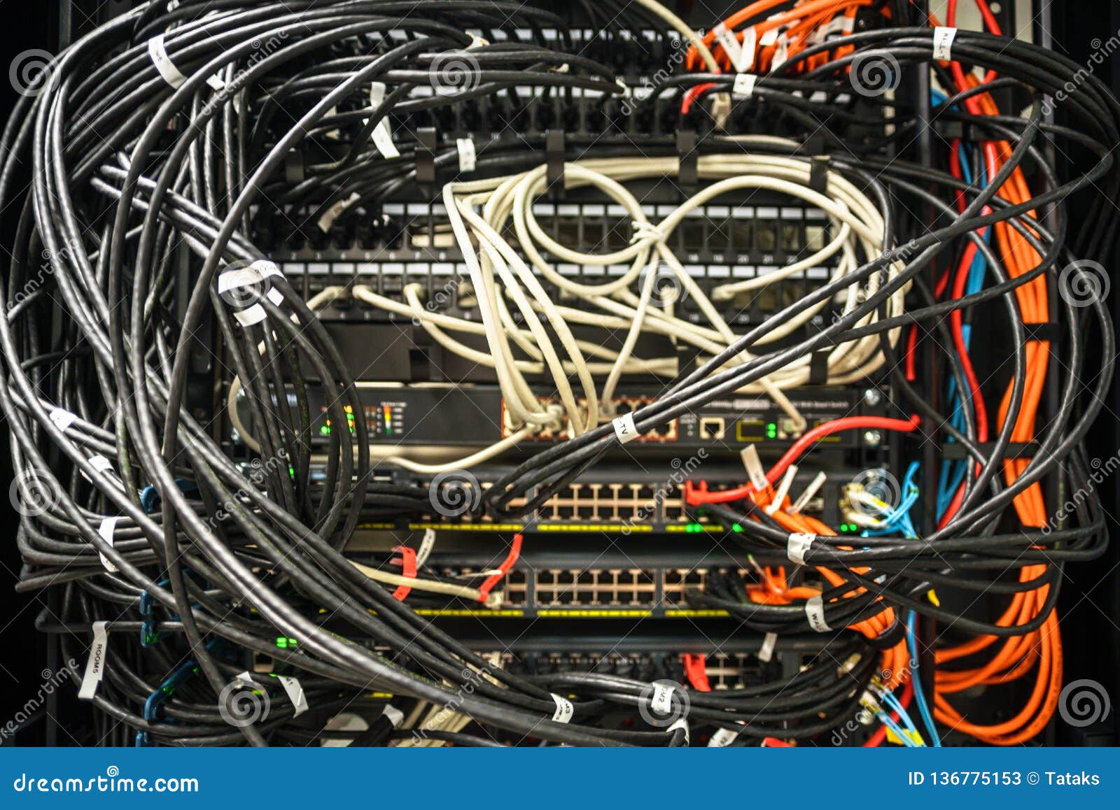 Working network hardware stock image. Image of industry - 136775153