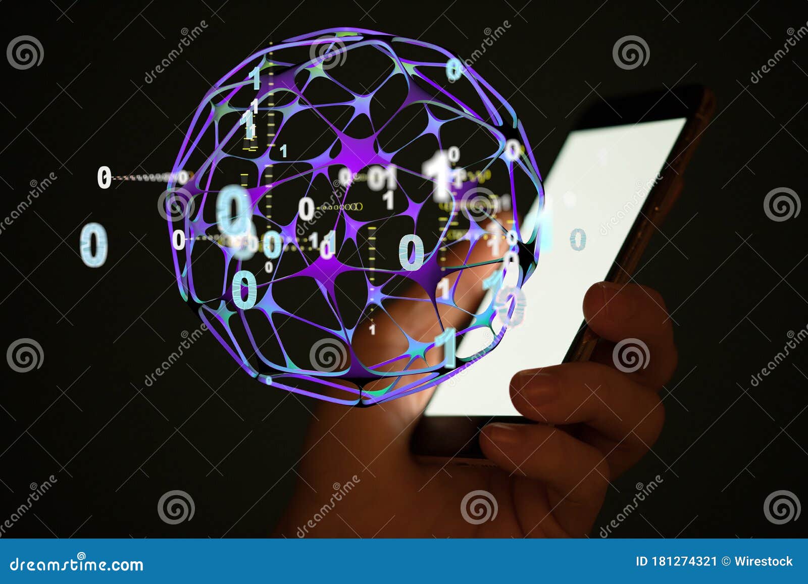 A Working with New Modern Computer Show Social Network Stock Image ...