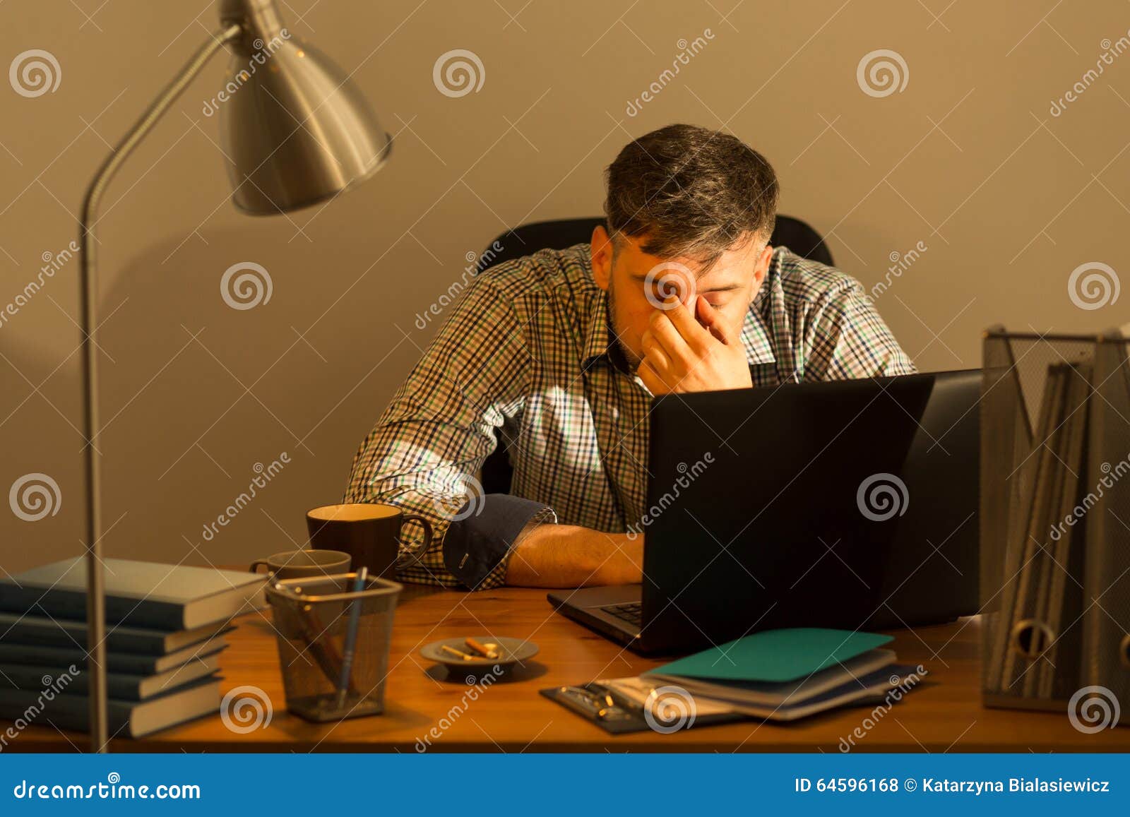 Working at night stock photo. Image of pain, mobile, blink - 64596168