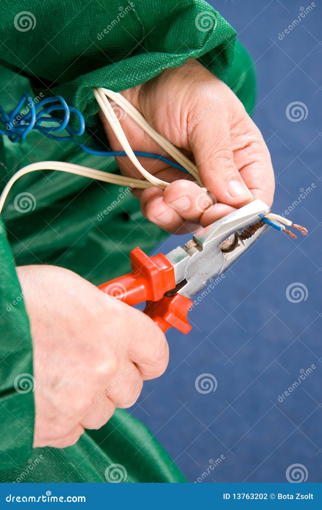 Working with nippers stock photo. Image of male, tools - 13763202