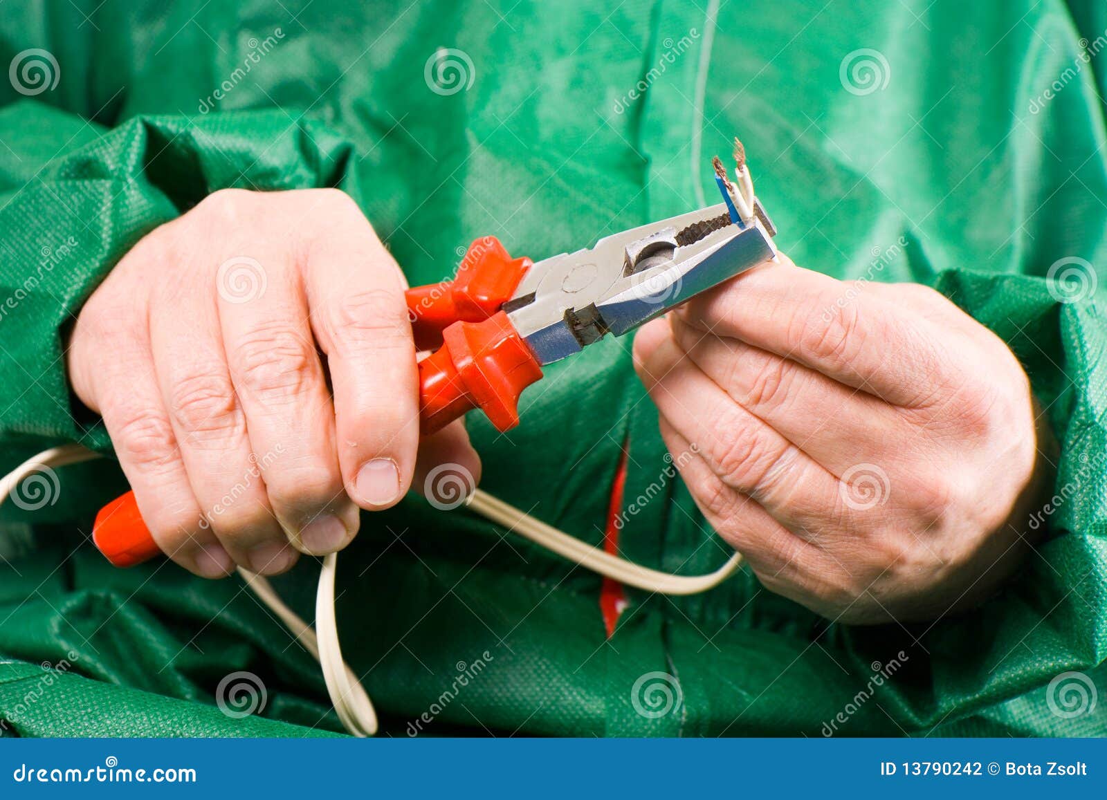 Working with nippers stock photo. Image of electric, pliers - 13790242