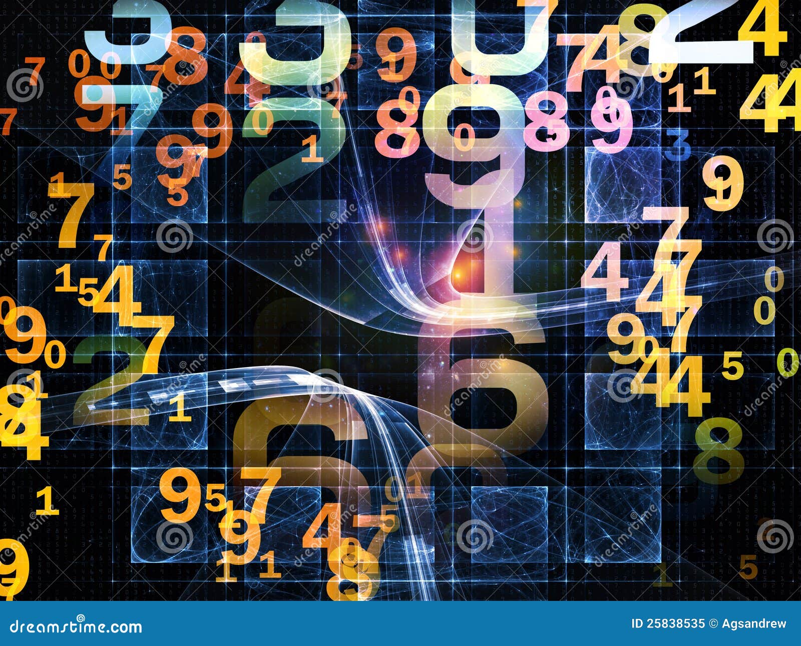 Working Numbers stock illustration. Illustration of information - 25838535