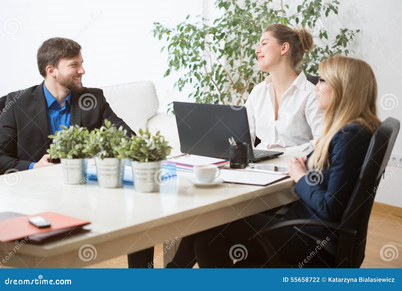 Working in the office stock photo. Image of happy, talk - 55658722