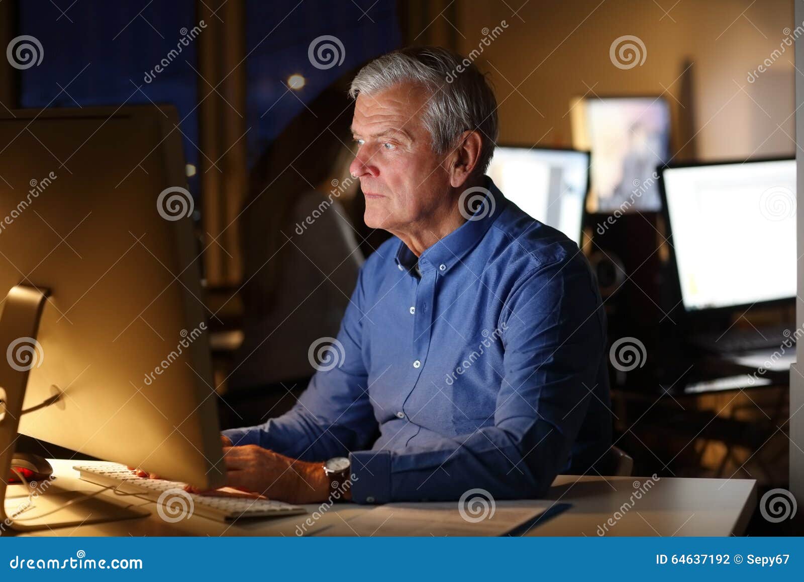 Working at office stock photo. Image of businessman, night - 64637192
