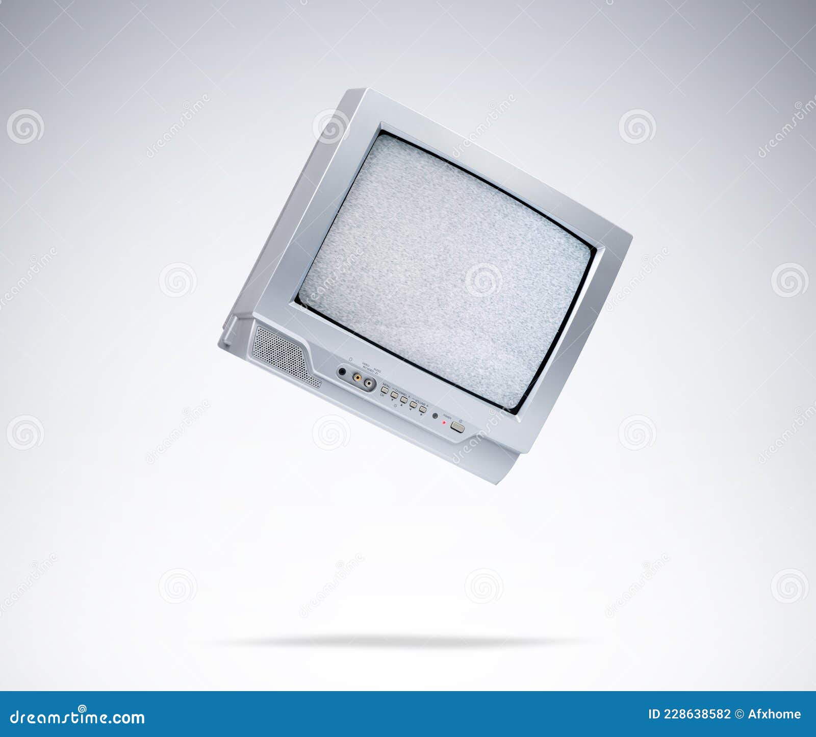 Working Old CRT TV in the Fall, Noise and Interference on the Screen ...