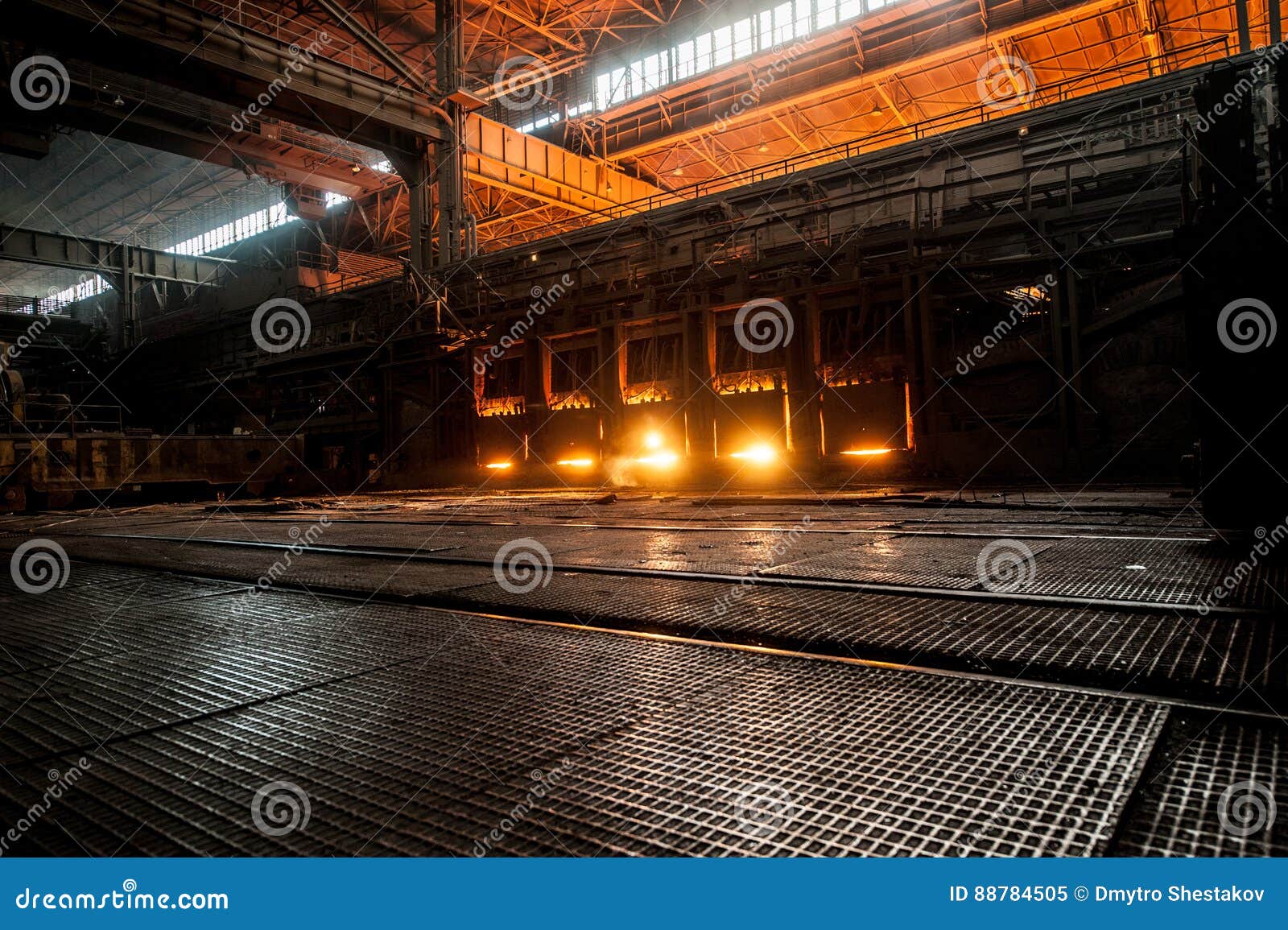 Working Open Hearth Furnace Stock Image - Image of framework, burning ...