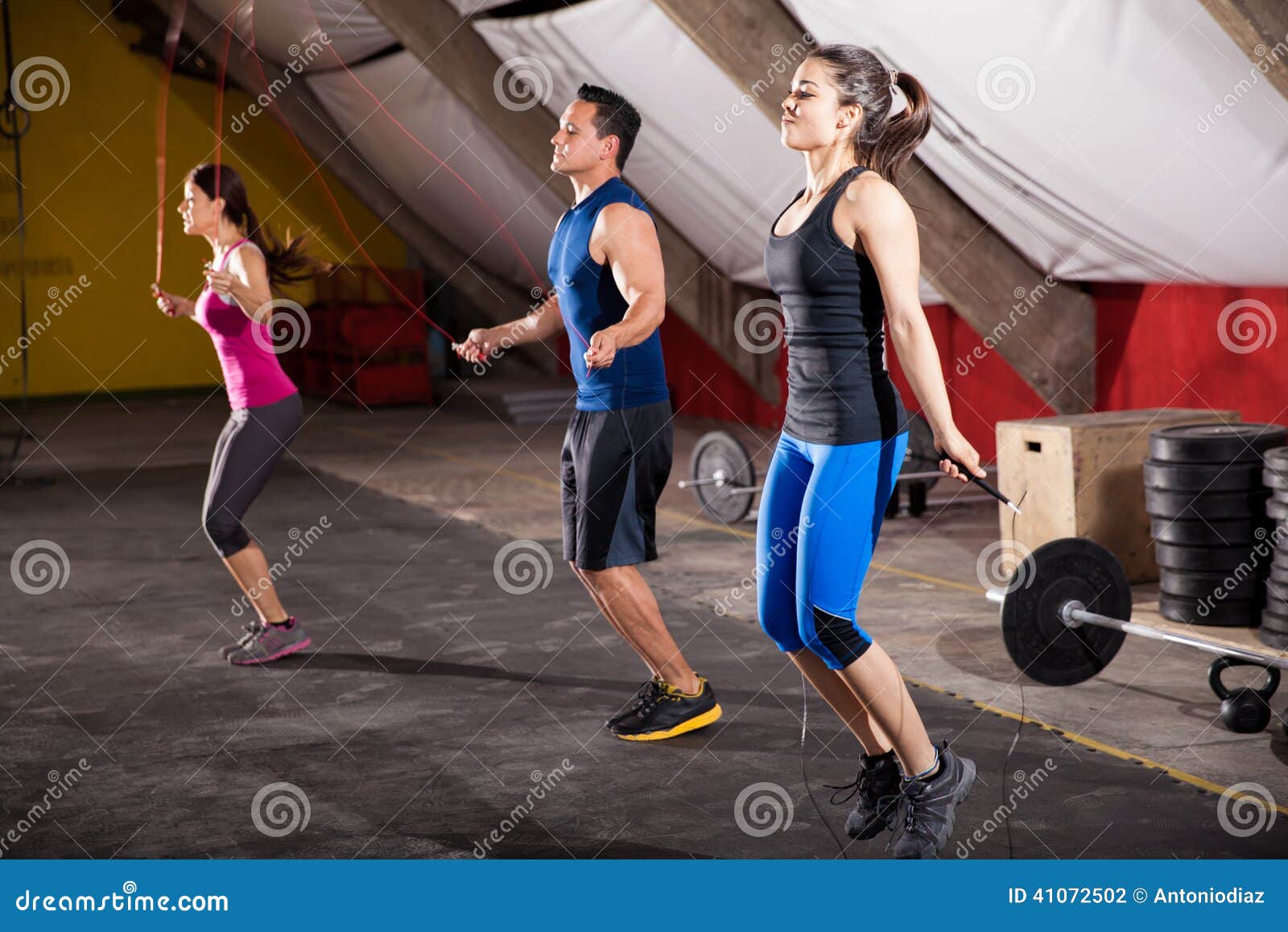 Working Out with a Jump Rope Stock Photo - Image of weights, rope: 41072502