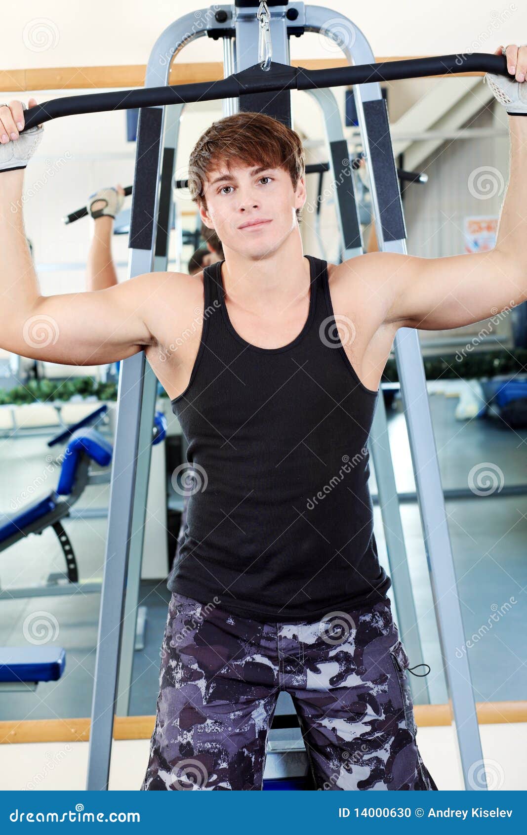 Working out man stock photo. Image of muscle, sportsman - 14000630