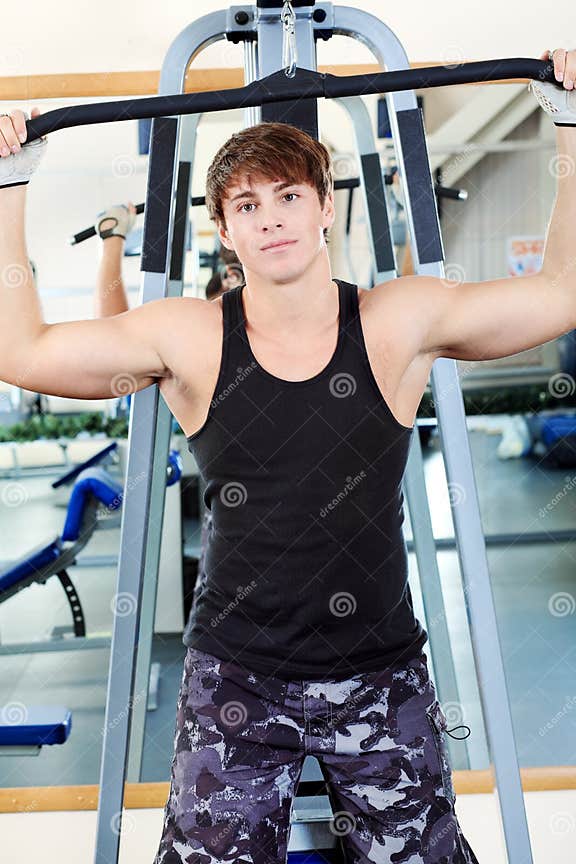 Working out man stock photo. Image of muscle, sportsman - 14000630