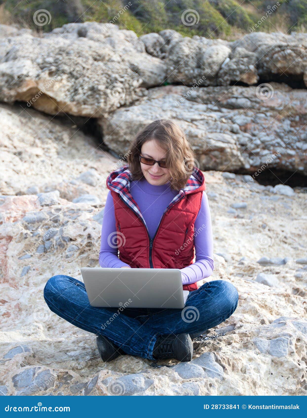 Working outdoor stock image. Image of relaxation, person - 28733841