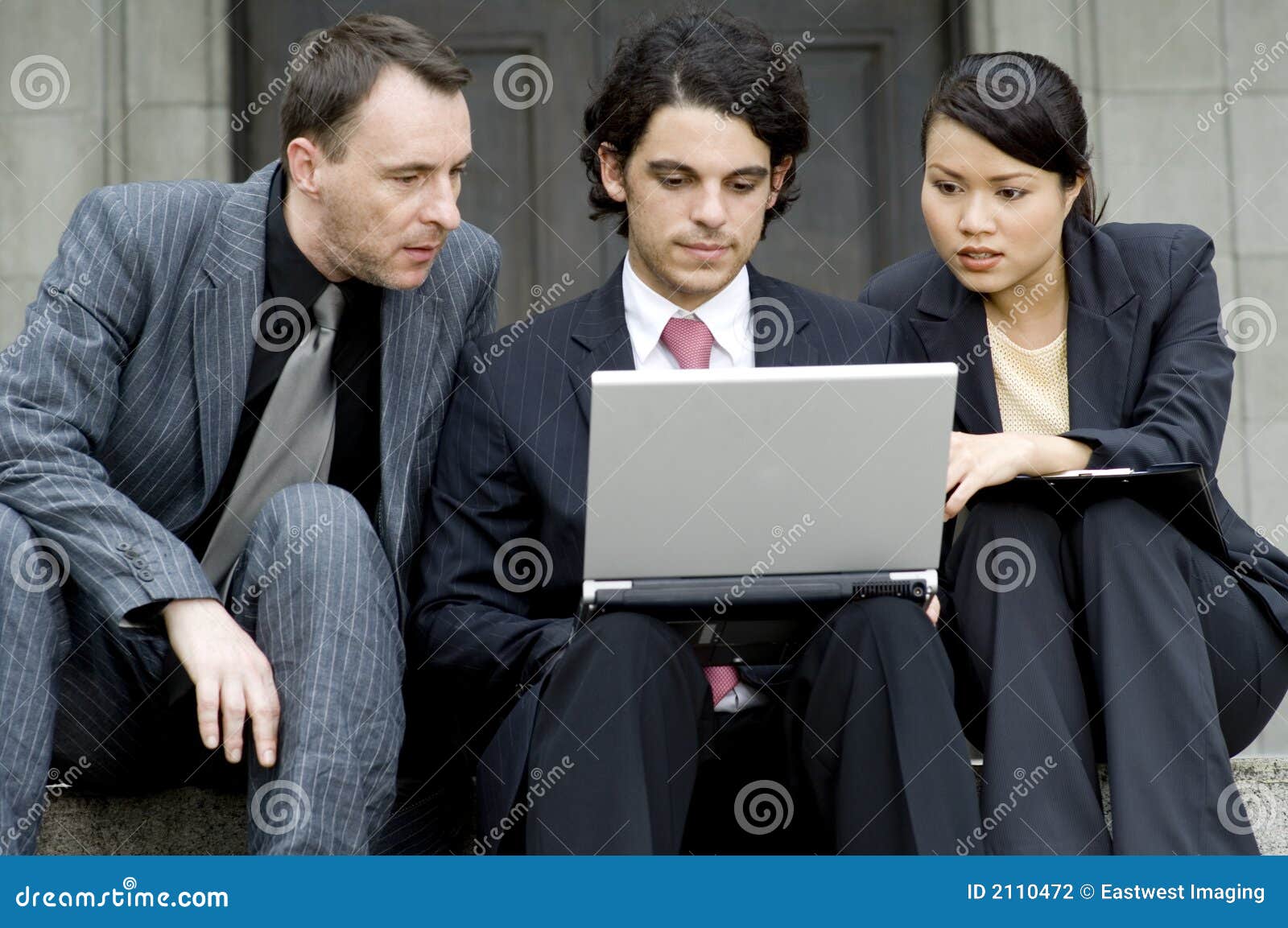 Working Outside stock photo. Image of laptop, corporate - 2110472